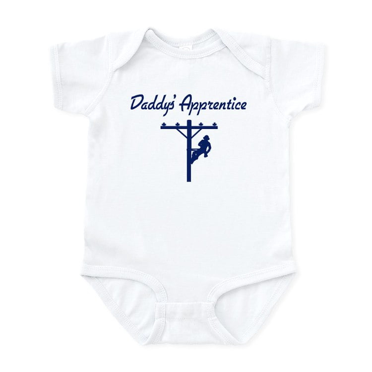 CafePress - Daddy's Apprentice Infant Bodysuit - Baby Light Bodysuit ...