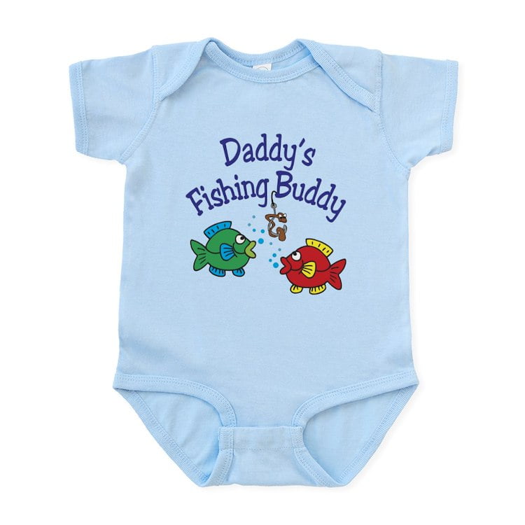 CafePress - Daddy's Fishing Buddy Infant Bodysuit - Baby Light Bodysuit ...