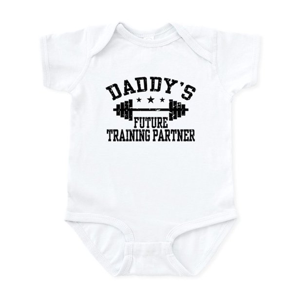 CafePress - Daddy's Future Training Partner Infant Bodysuit - Baby Light Bodysuit, Size Newborn ...