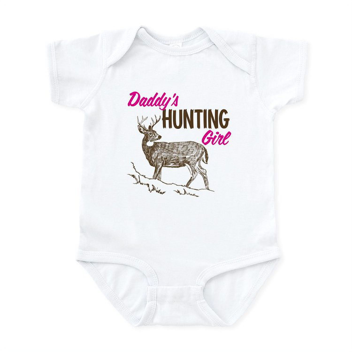 CafePress - Daddy's Hunting Girl Infant Bodysuit - Baby Light Bodysuit, Size Newborn - 24 Months ...