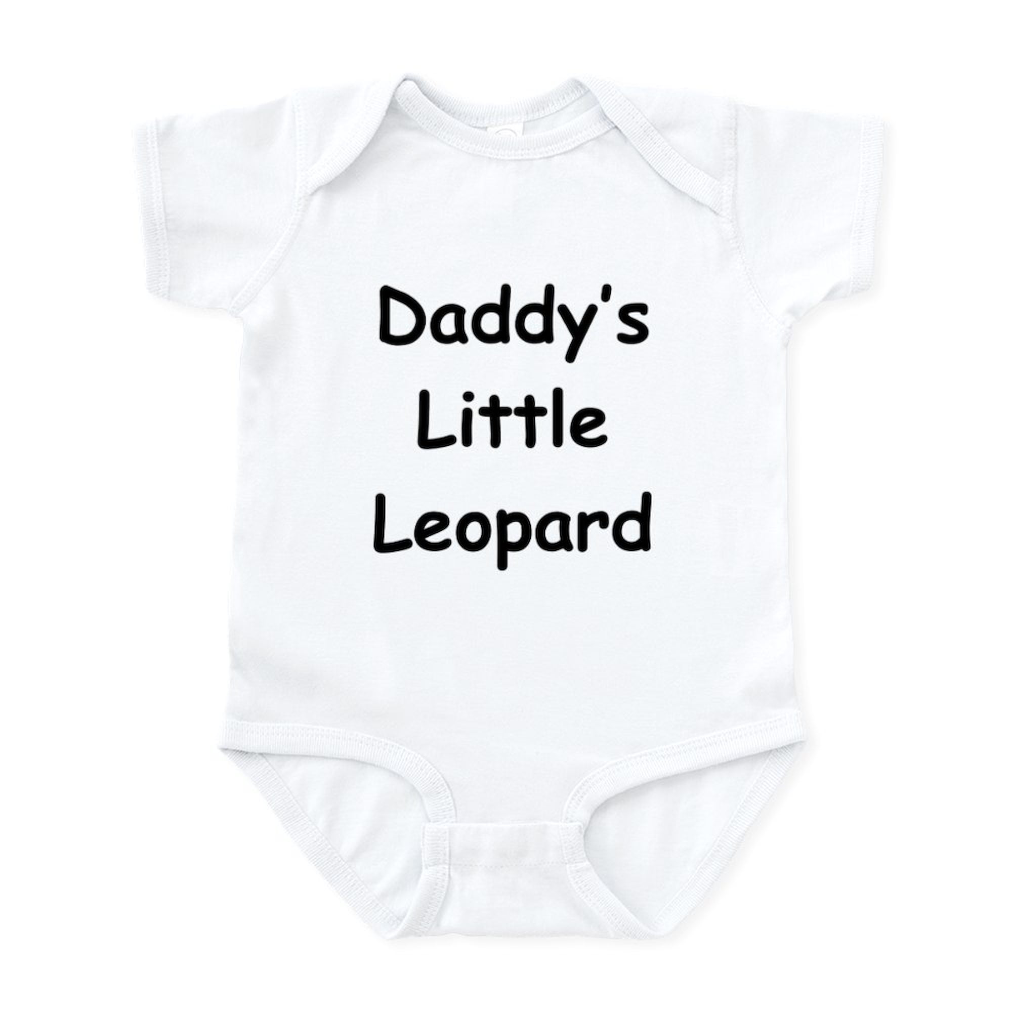 CafePress - Daddy's Little Leopard Infant Bodysuit - Baby Light Bodysuit, Size Newborn - 24 ...