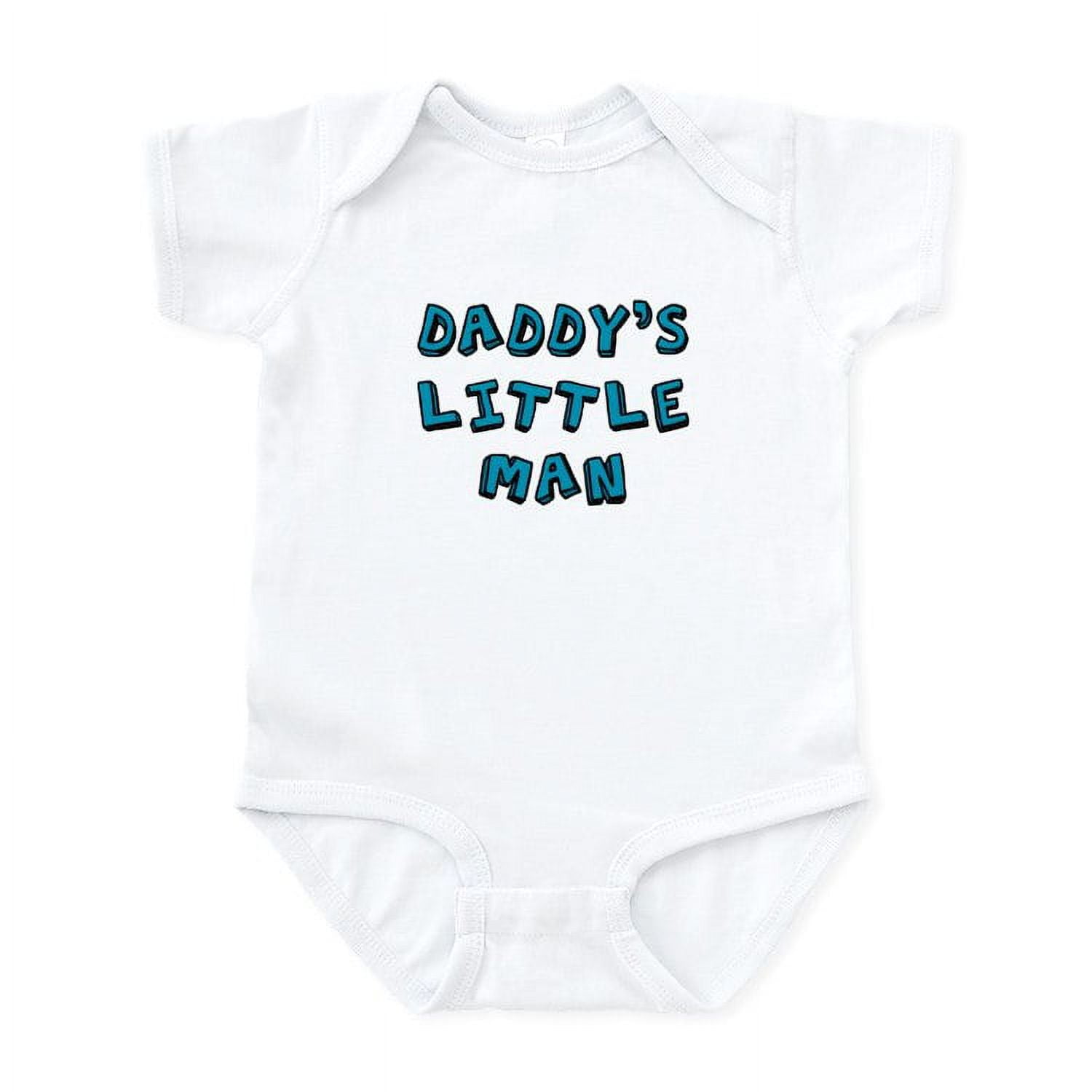 CafePress - Daddy's Little Man Infant Bodysuit - Baby Light Bodysuit, Size Newborn - 24 Months ...