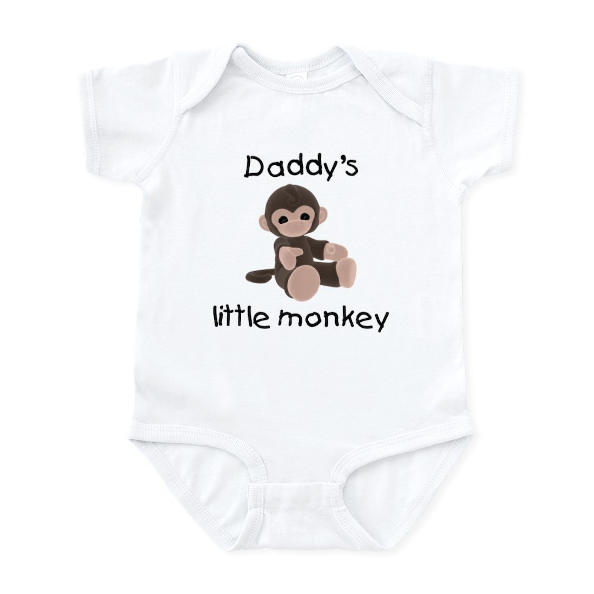 CafePress - Daddy's Little Monkey (Brown) Infant Bodysuit - Baby Light ...
