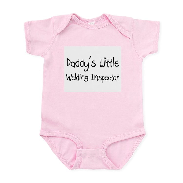 CafePress - Daddy's Little Welding Inspector Infant Bodysuit - Baby ...