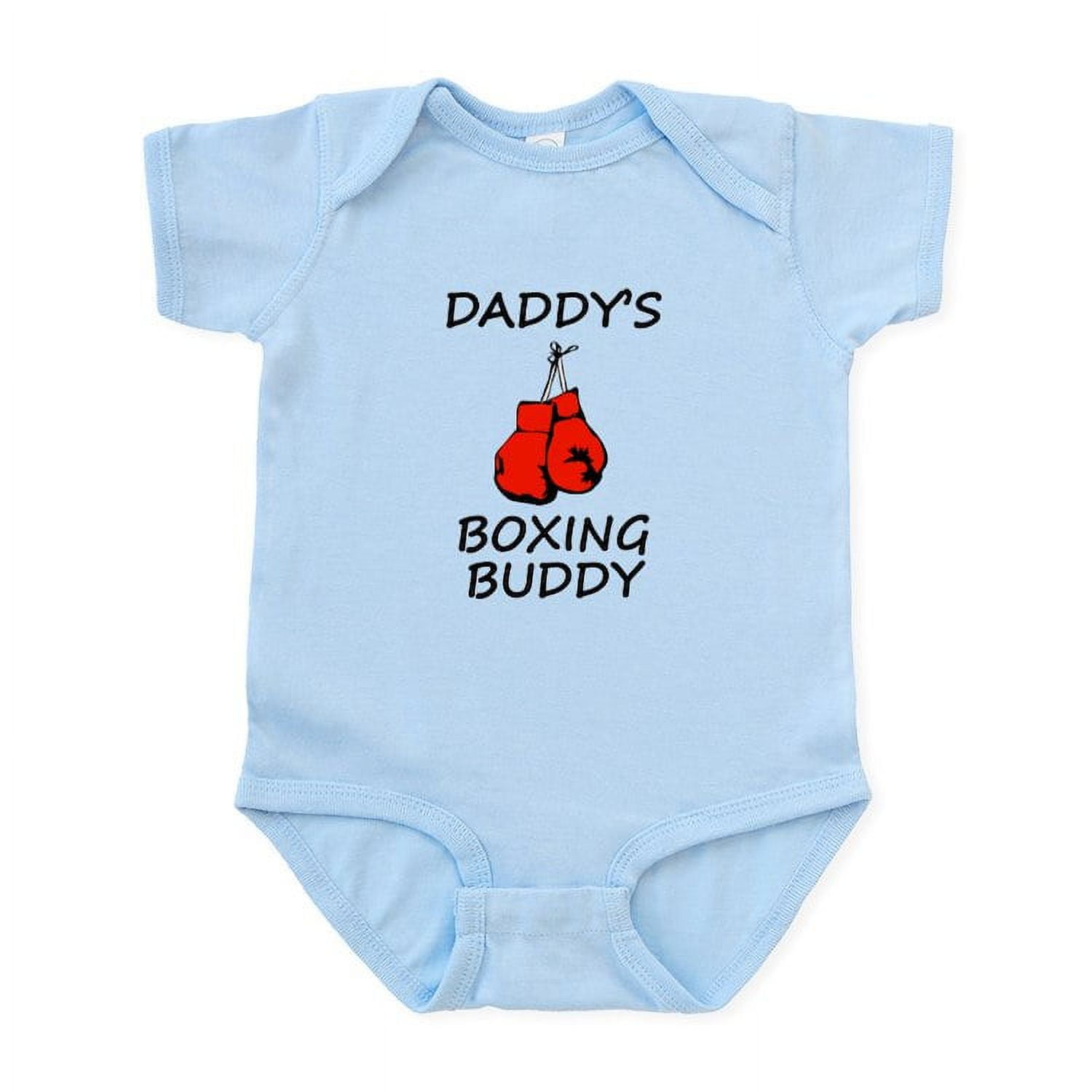 CafePress - Daddys Boxing Buddy Body Suit - Baby Light Bodysuit, Size ...