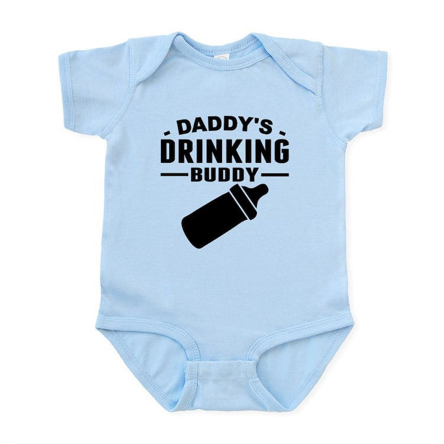 CafePress - Daddys Drinking Buddy Body Suit - Baby Light Bodysuit, Size ...