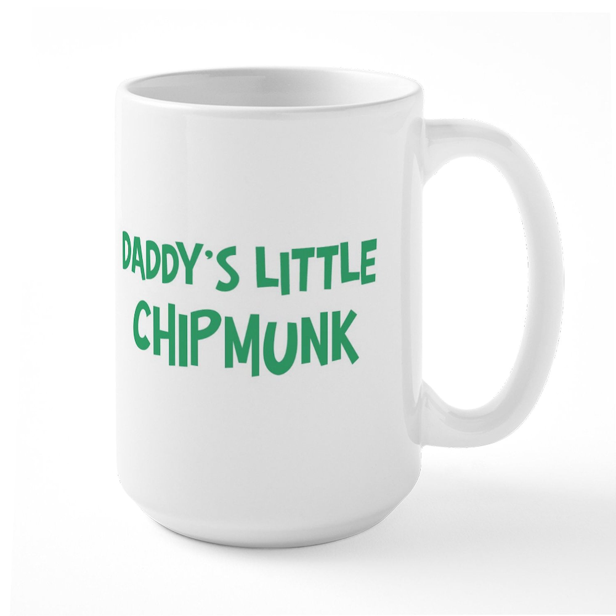 CafePress - Daddys Little Chipmunk Large Mug - 15 oz Ceramic Large ...