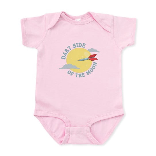 CafePress - Dart Side Of The Moon - Cute Infant Baby Bodysuit Romper ...