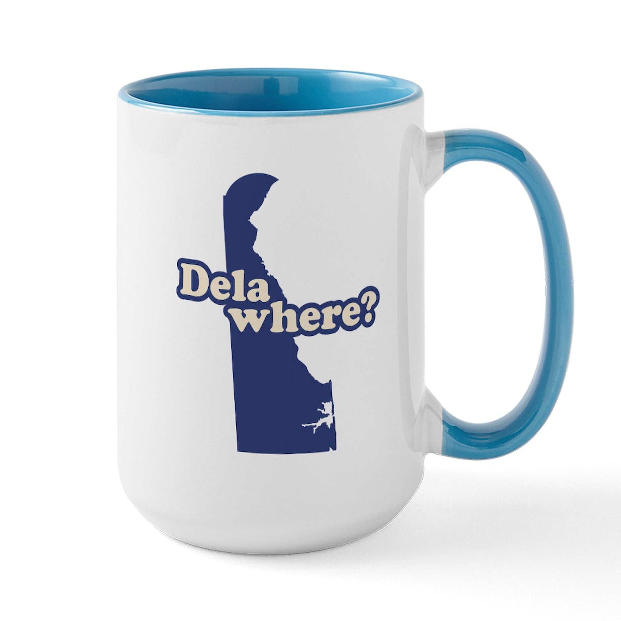 CafePress - Delaware Large Mug - 15 oz Ceramic Large White Novelty Mug ...