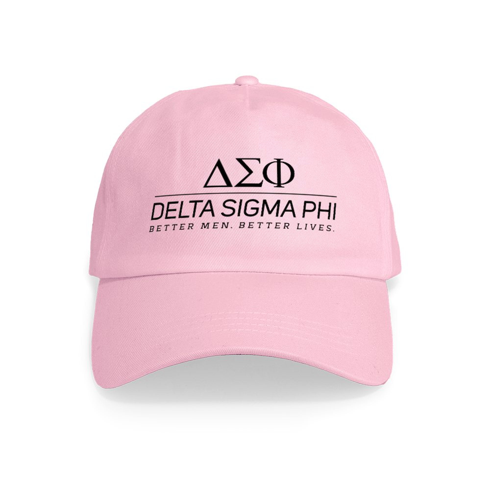 CafePress - Delta Sigma Phi Black Stacked Logo - Adjustable 100% ...