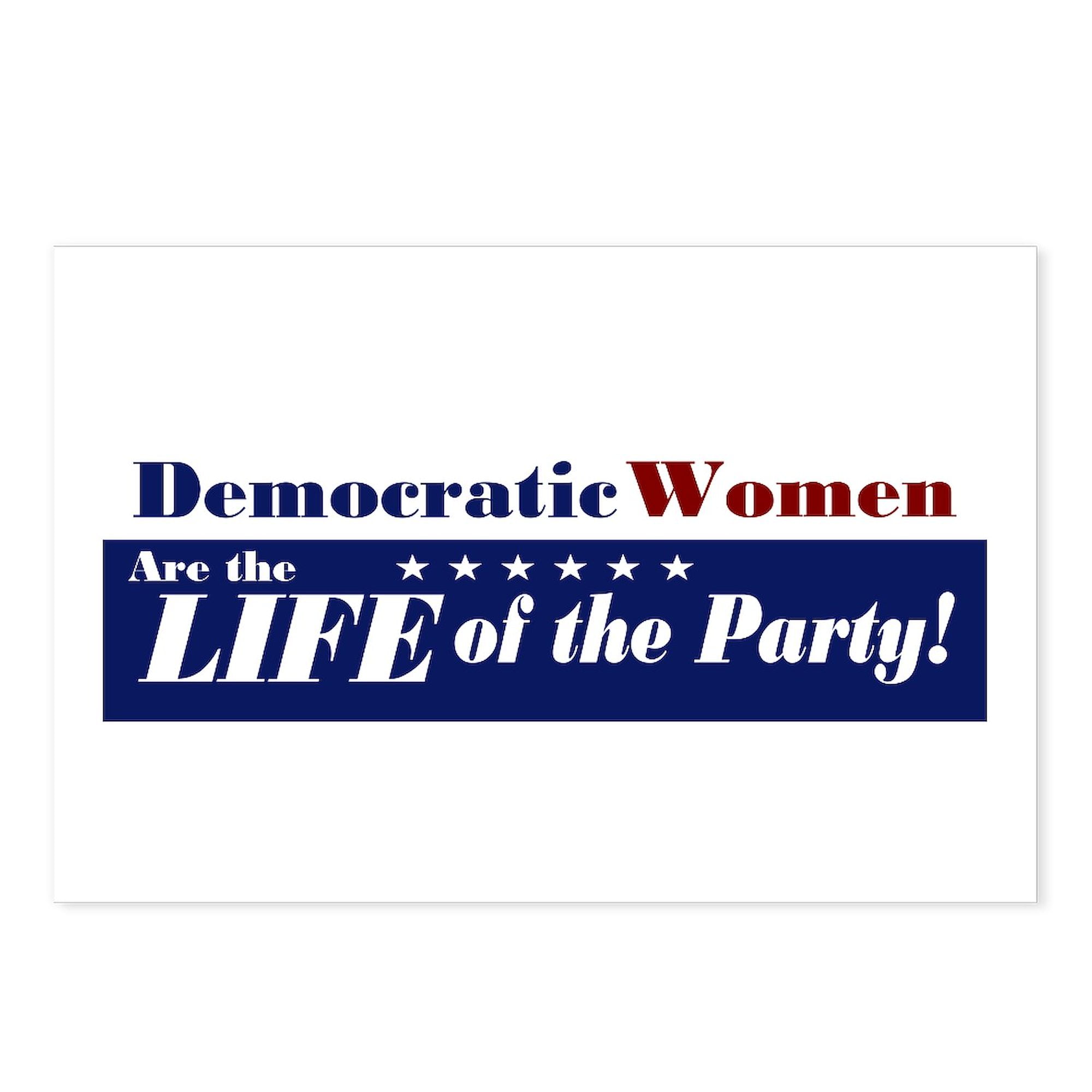 CafePress - Democratic Women - Postcards (Package of 8) - Walmart ...