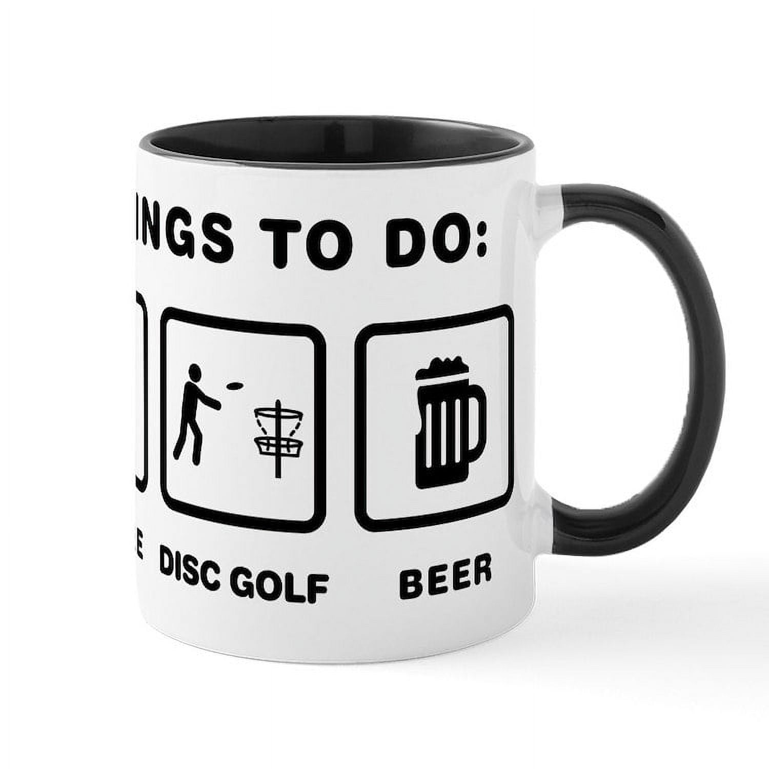 CafePress - Disc Golf Mug - 11 oz Ceramic Mug - Novelty Coffee Tea Cup ...