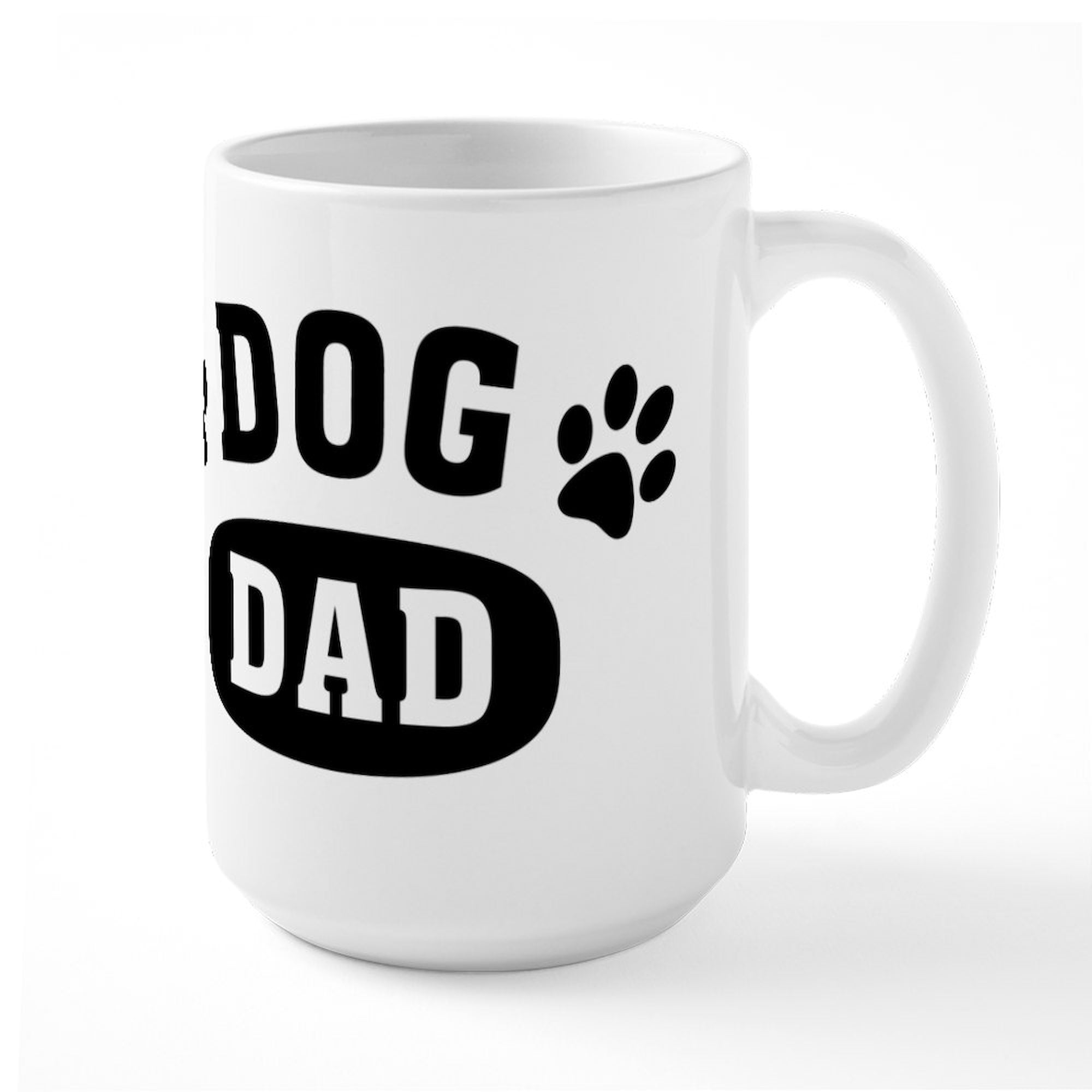 CafePress - Dog Dad Large Mug - 15 oz Ceramic Large White Novelty Mug ...