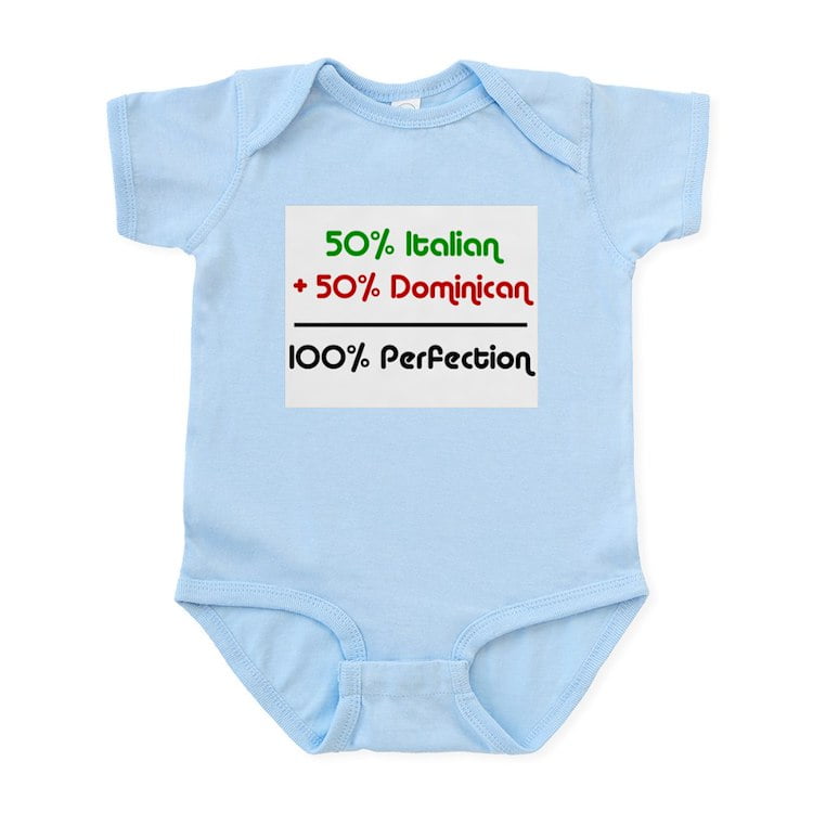CafePress - Dominican & Italian Infant Creeper - Baby Light Bodysuit ...