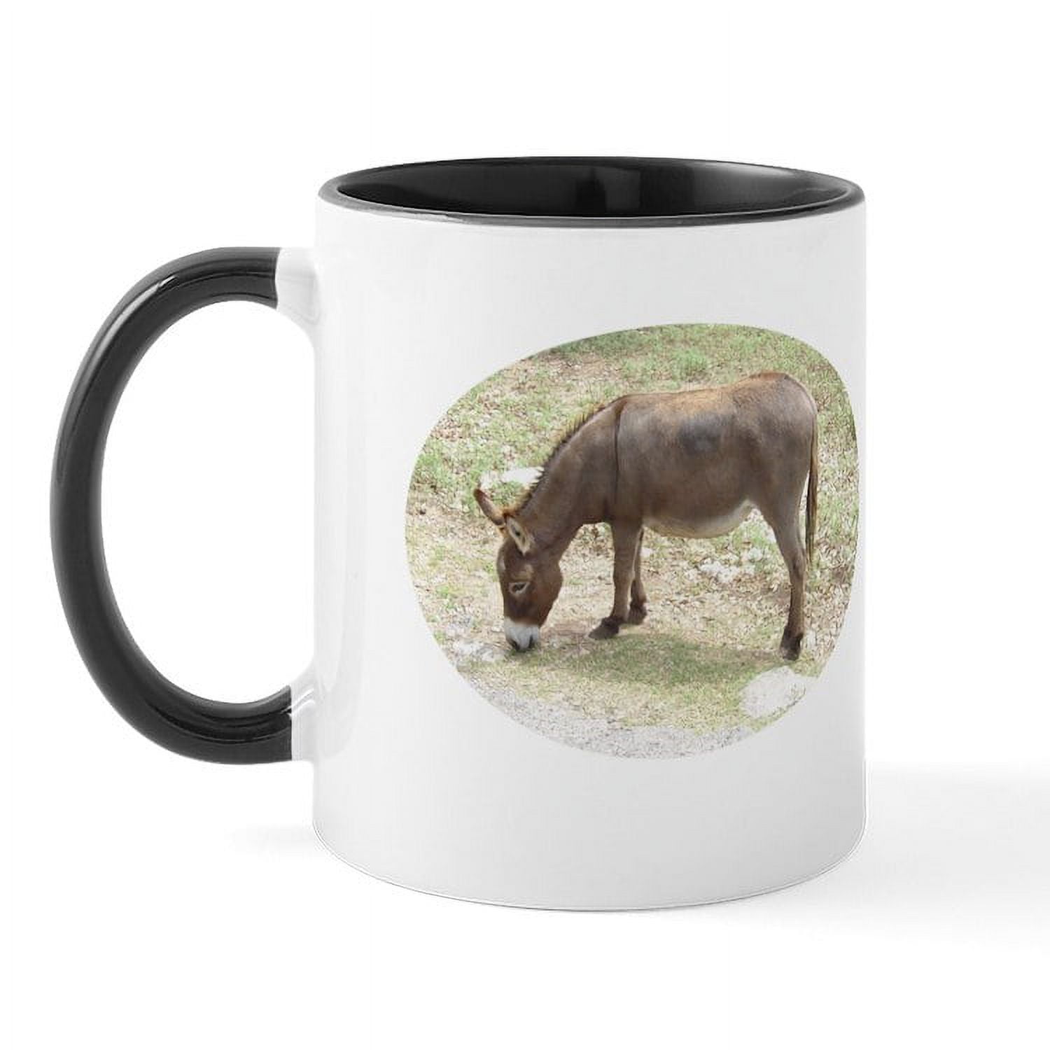 CafePress - Donkey Mug - 11 oz Ceramic Mug - Novelty Coffee Tea Cup ...