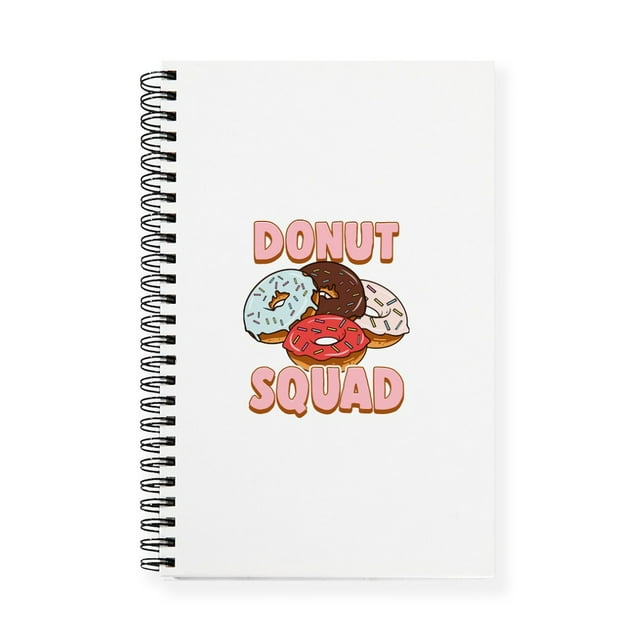 CafePress - Donut Squad Donut Lover Breakfast Food Pun - Spiral Bound ...
