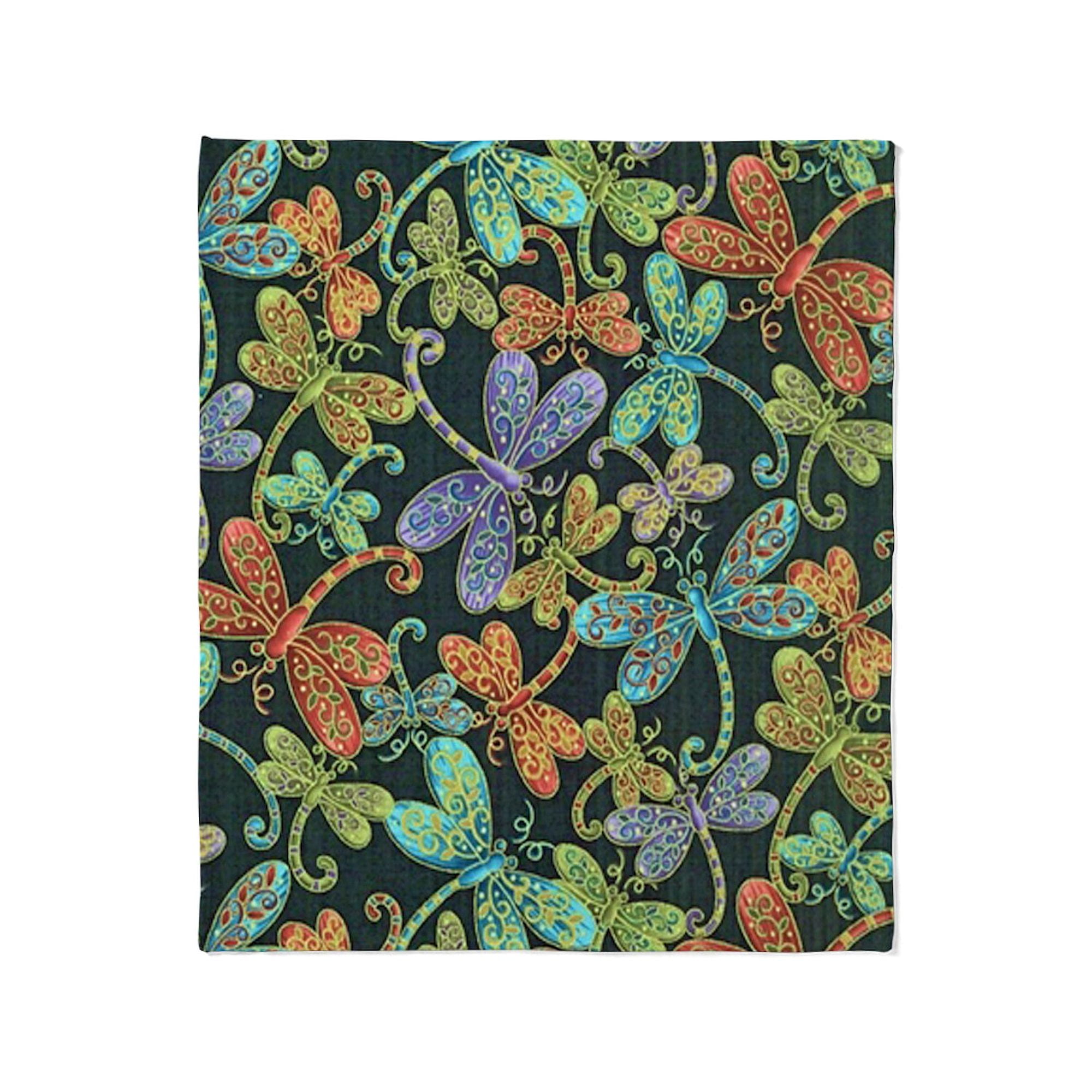 CafePress - Dragonfly Throw Blanket - Soft Fleece Throw Blanket, 50"x60 ...