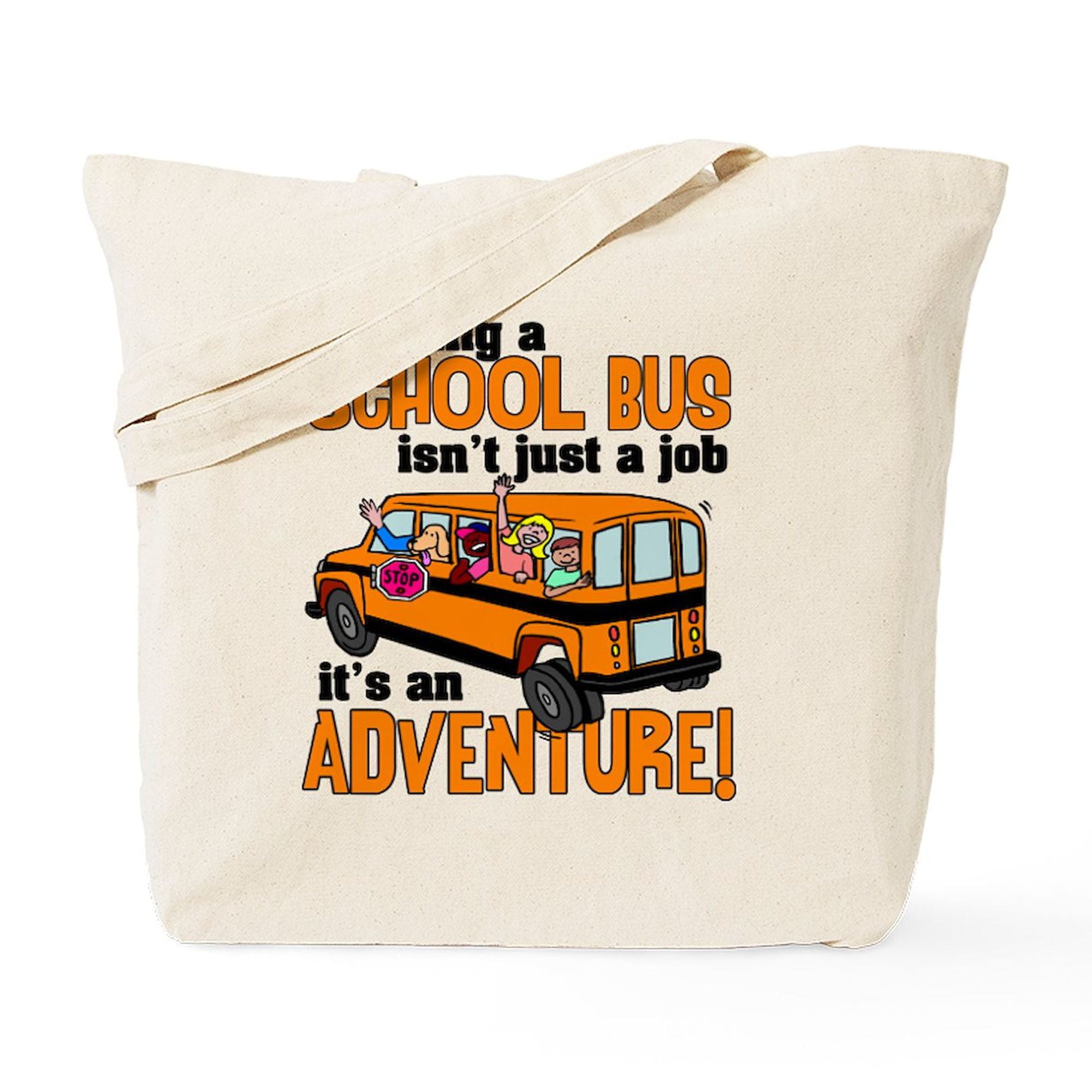 CafePress - Driving A School Bus Tote Bag - Unisex Canvas Tote Bag ...