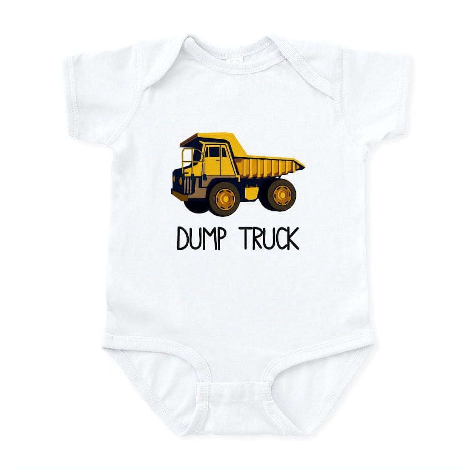 CafePress - Dump Truck Infant Bodysuit - Baby Light Bodysuit, Size ...
