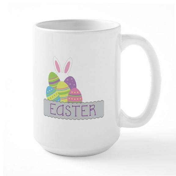 CafePress - KEWPIE BABY's FIRST EASTER Large Mug - 15 oz Ceramic Large ...