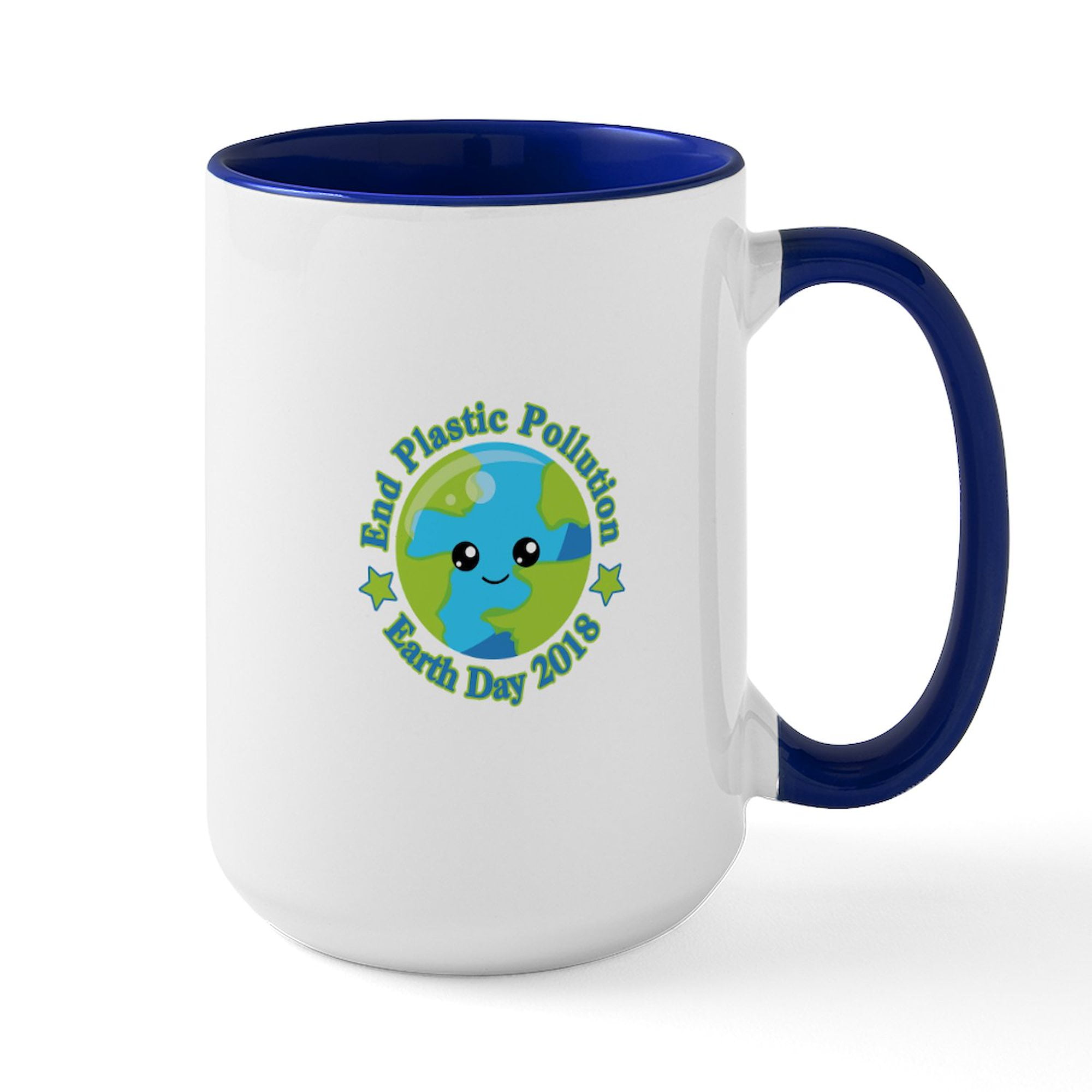 CafePress - Earth Day 2018 | End Plastic Pollution Mugs - 15 oz Ceramic ...