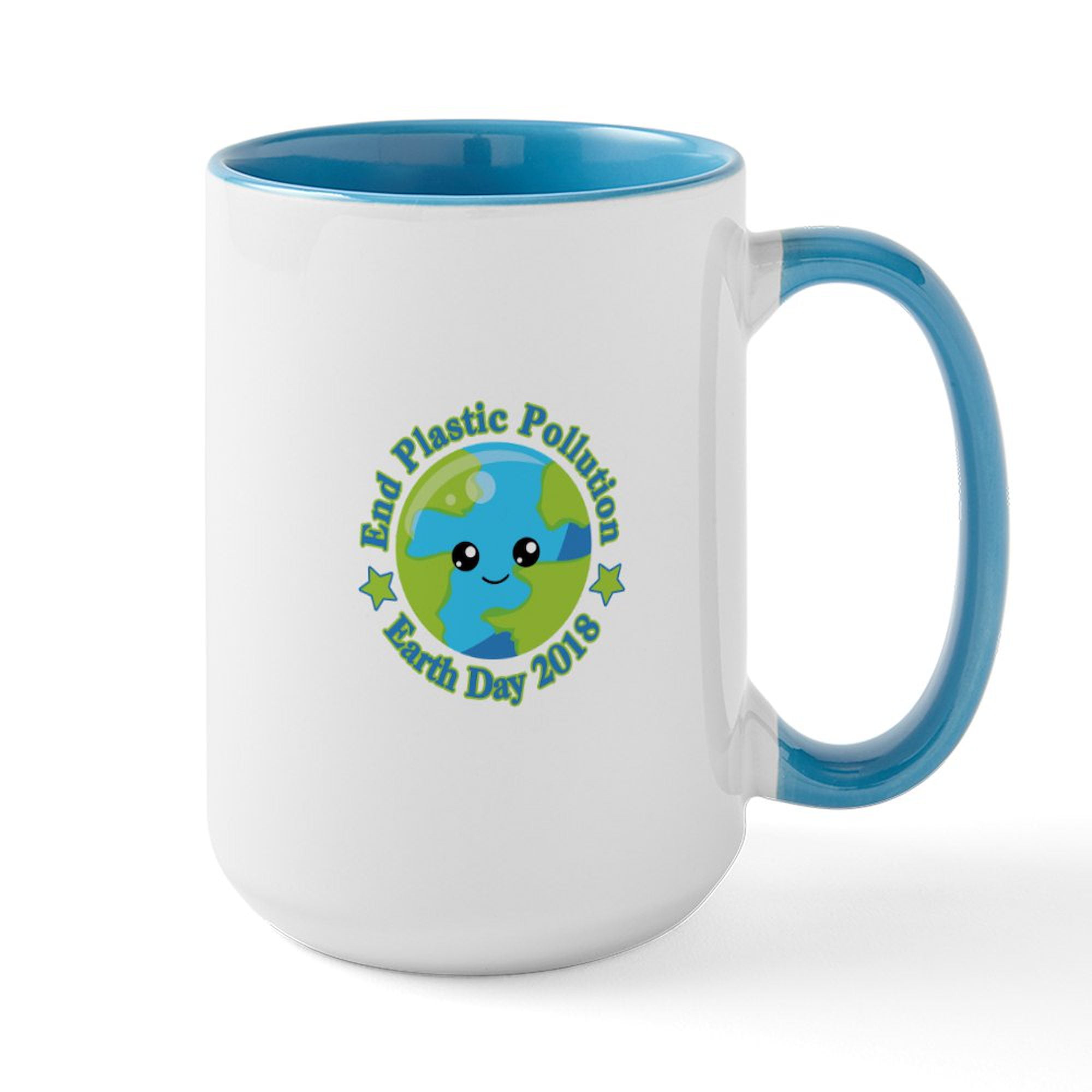 CafePress - Earth Day 2018 | End Plastic Pollution Mugs - 15 oz Ceramic ...