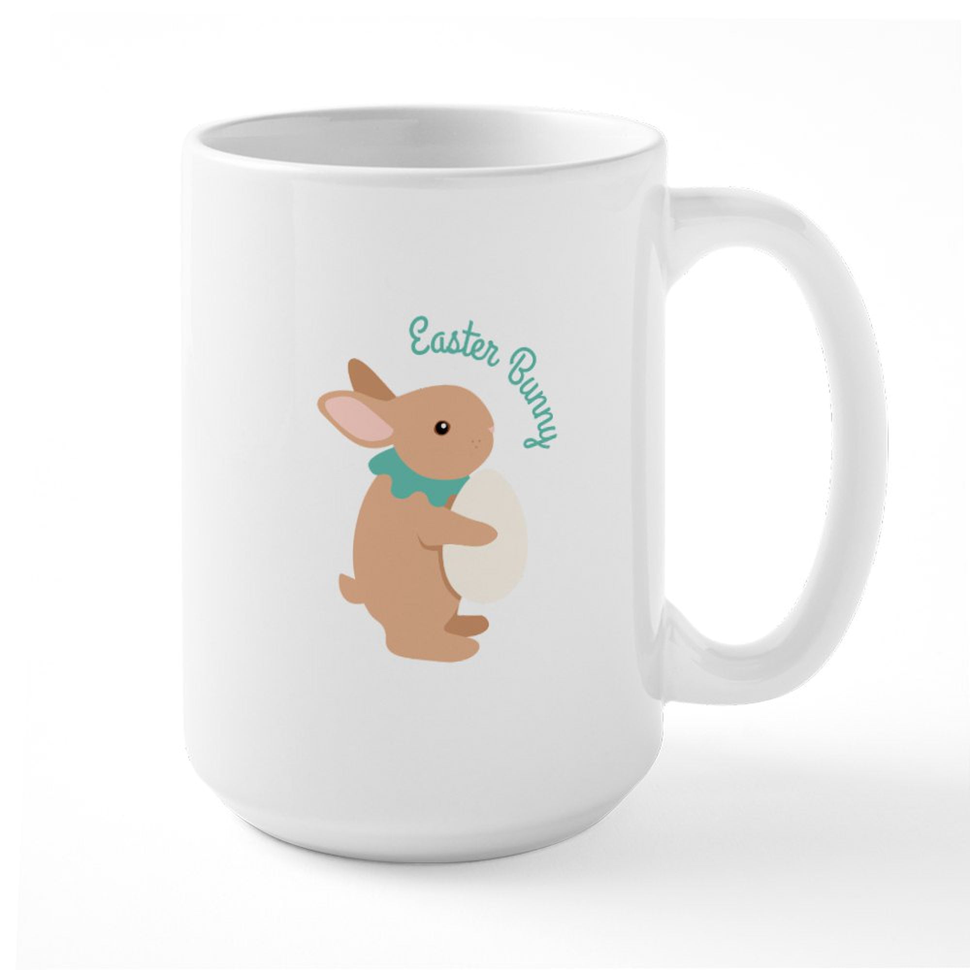 CafePress - Easter Bunny Mugs - 15 oz Ceramic Large White Novelty Mug ...