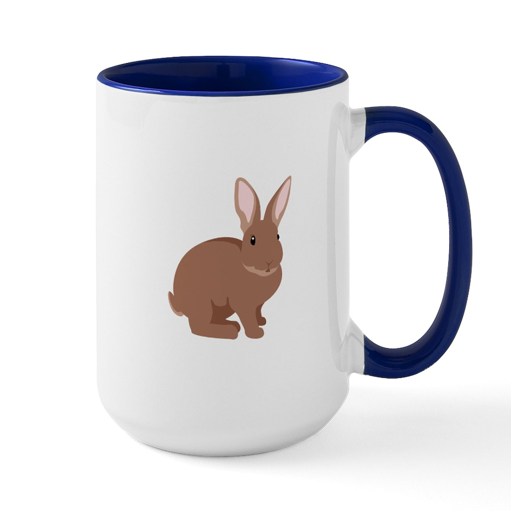 CafePress - Easter Bunny Rabbit Mugs - 15 oz Ceramic Large White ...