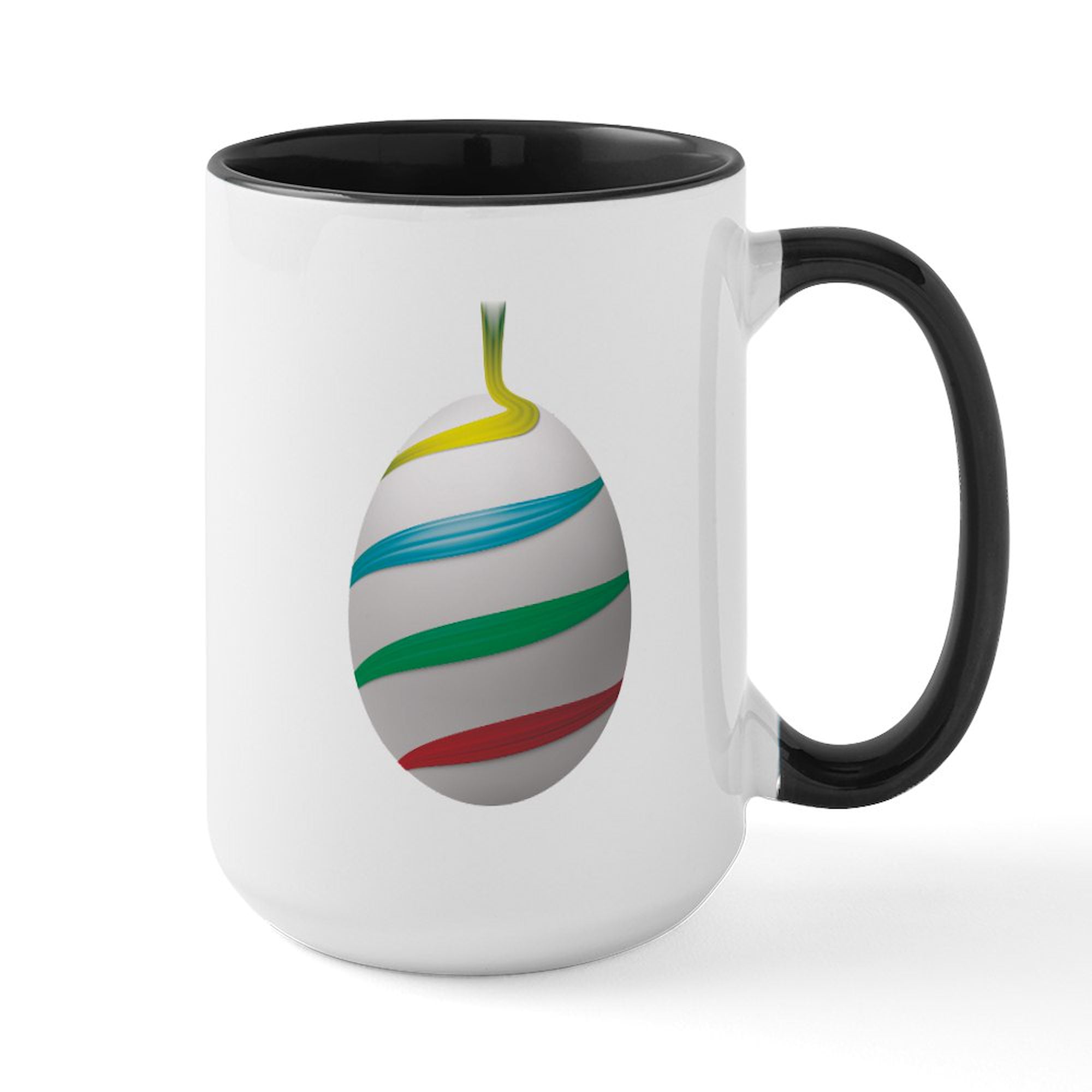 CafePress - Easter Egg Magic Art Mugs - 15 oz Ceramic Large White ...