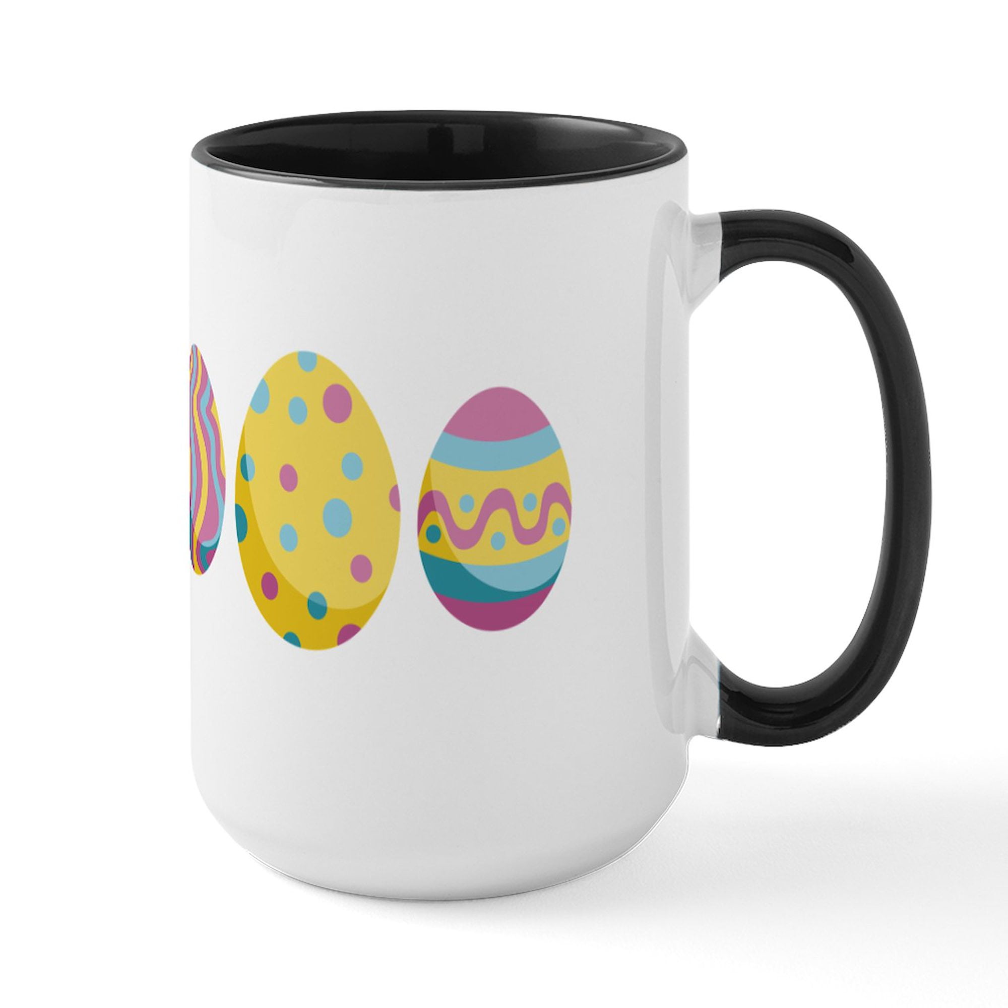 CafePress - Easter Eggs Mugs - 15 oz Ceramic Large White Nolvety Mug ...