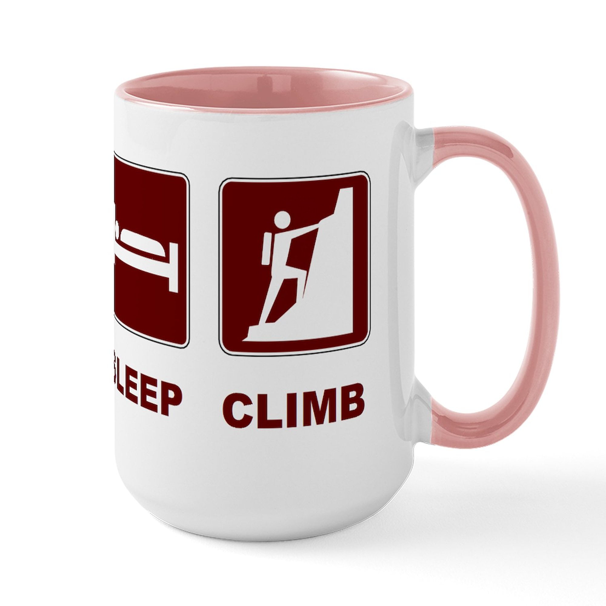 CafePress - Eat Sleep Climb Large Mug - 15 oz Ceramic Large White ...