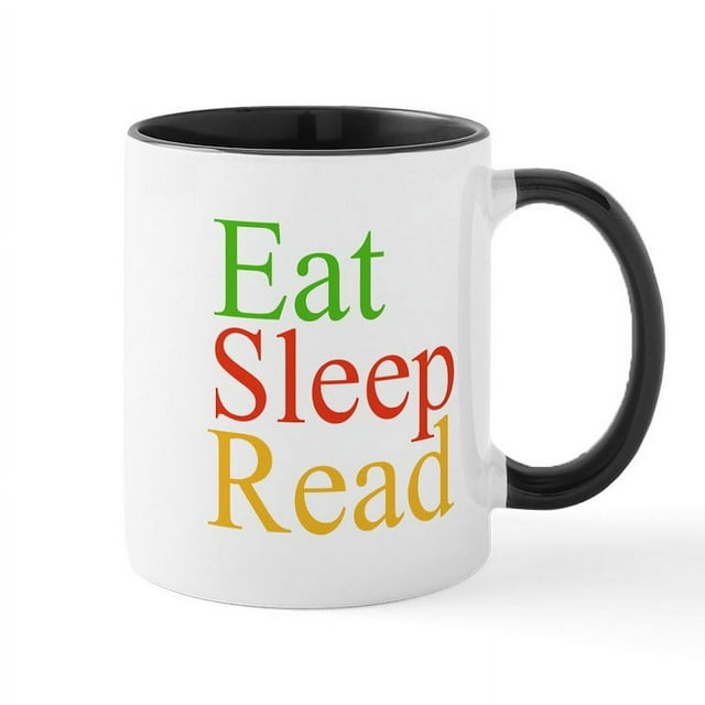 CafePress - Eat Sleep Read Mugs - 11 oz Ceramic Mug - Novelty Coffee ...
