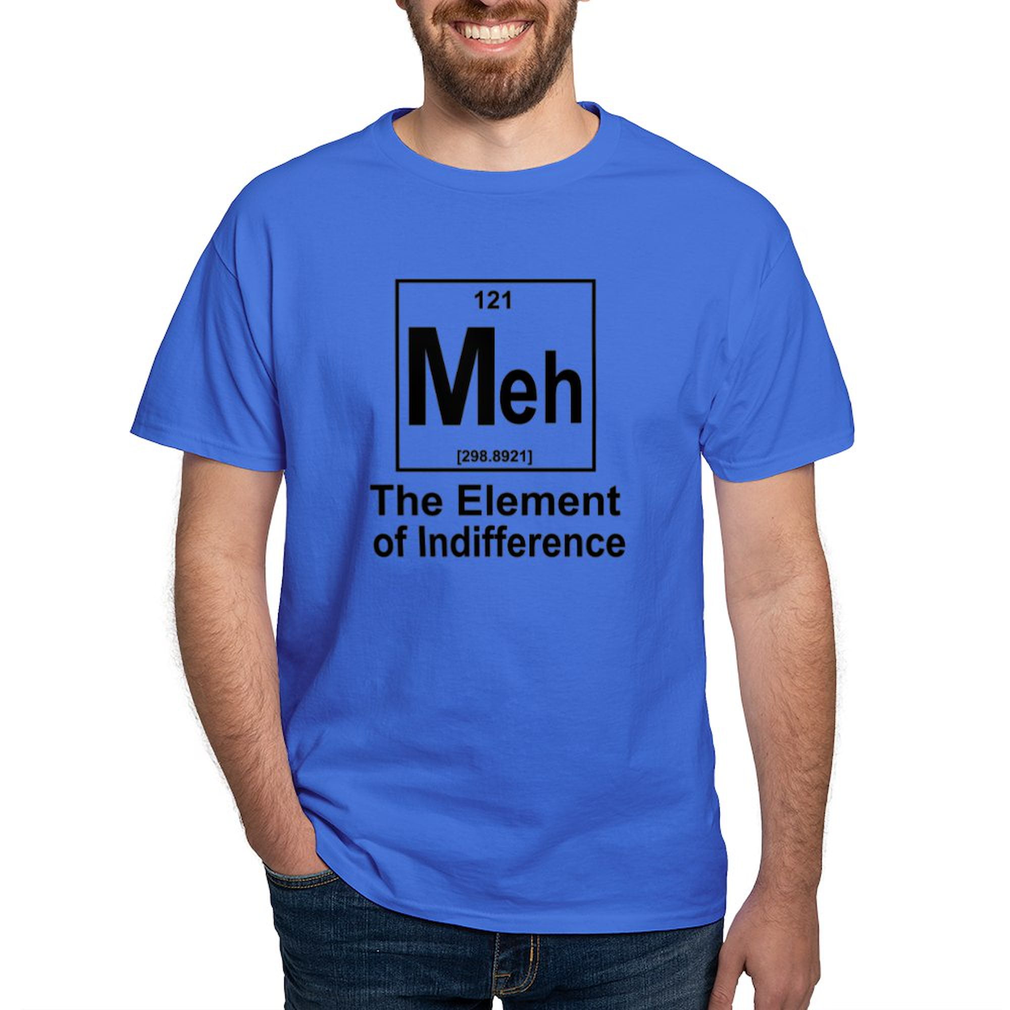 CafePress - Element Meh T Shirt - Men's Classic Graphic Cotton T-Shirt ...
