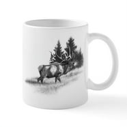 Pack Of 2 Rustic Western Emperor Giant Stag Elk Moose Deer Coffee Mugs ...