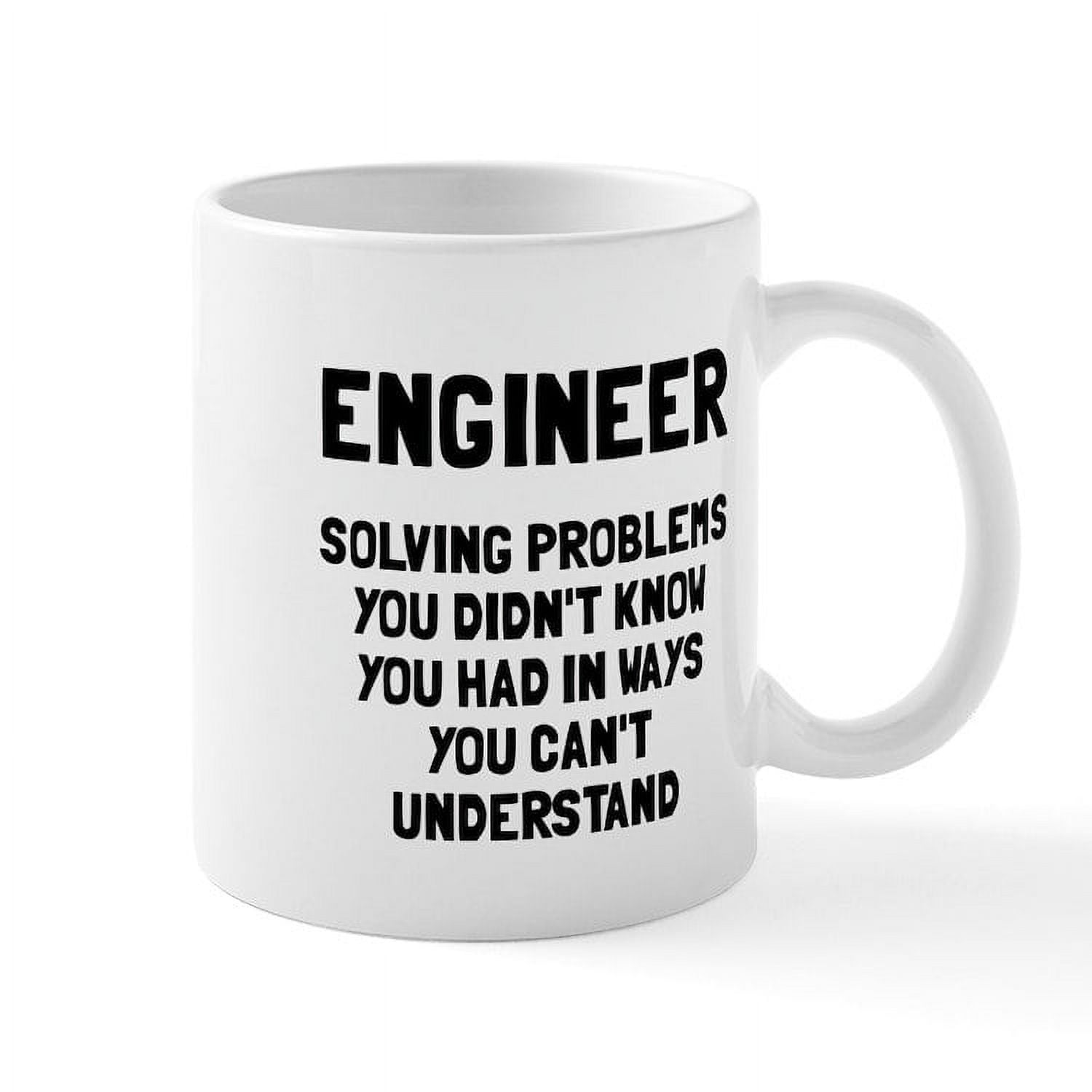 CafePress - Engineer Solving Problems Mug - 11 oz Ceramic Mug - Novelty ...