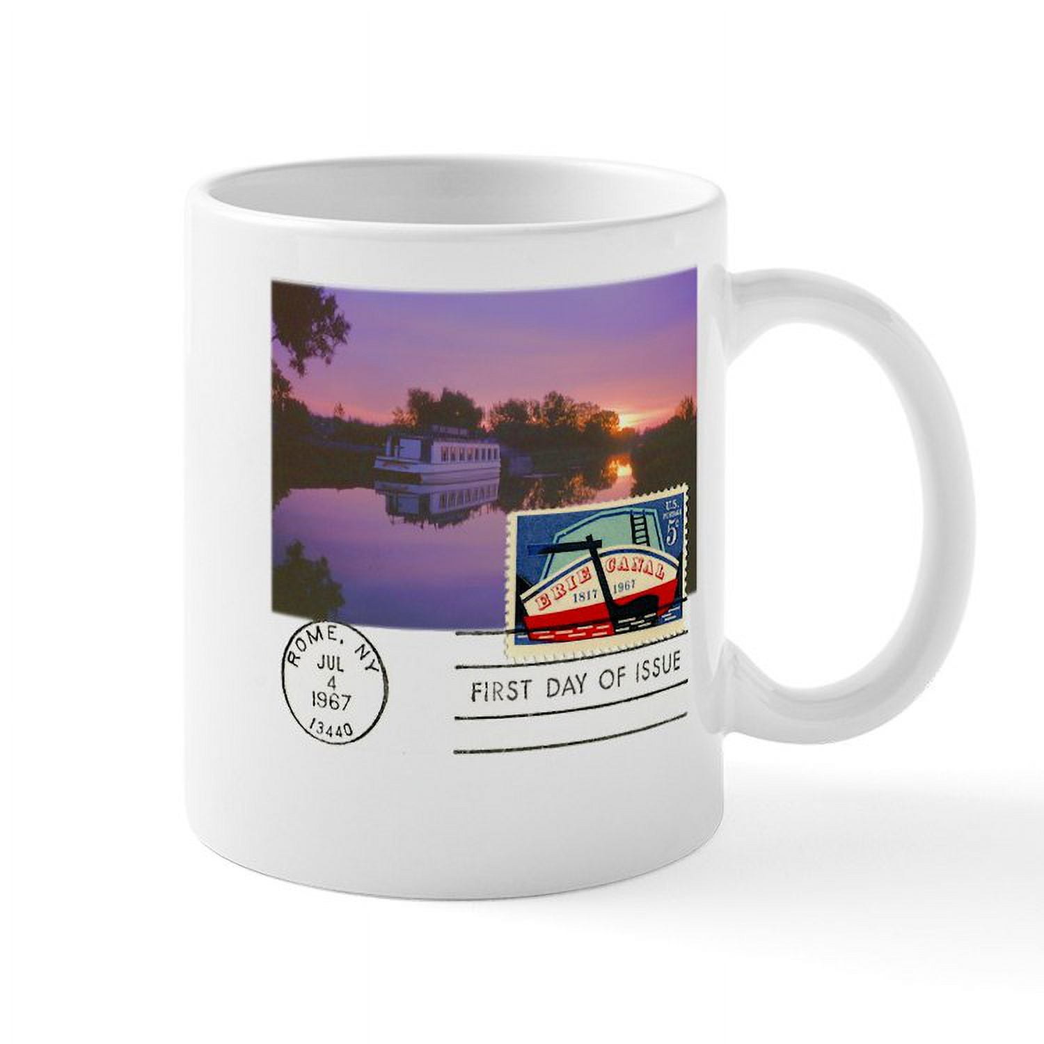 CafePress - Erie Canal Mug - 11 oz Ceramic Mug - Novelty Coffee Tea Cup ...