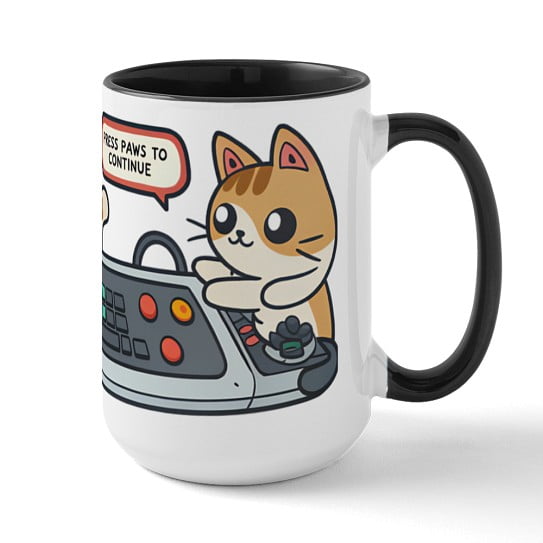 CafePress - Error 404: Cat Not Found (Unless Smashing Fish Key - 15 oz ...