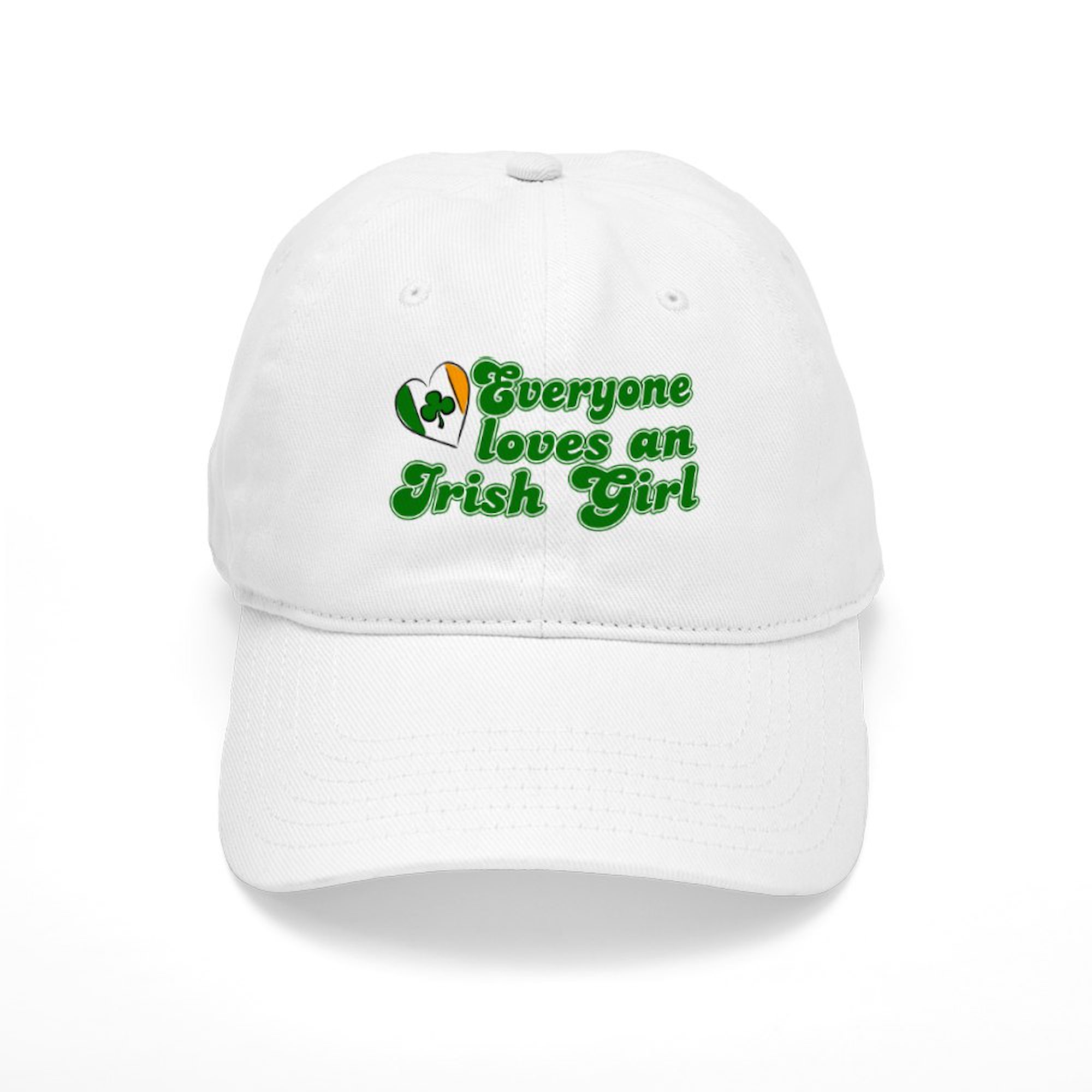 CafePress - Everyone Loves An Irish Girl Cap - Adjustable 100% Brushed ...