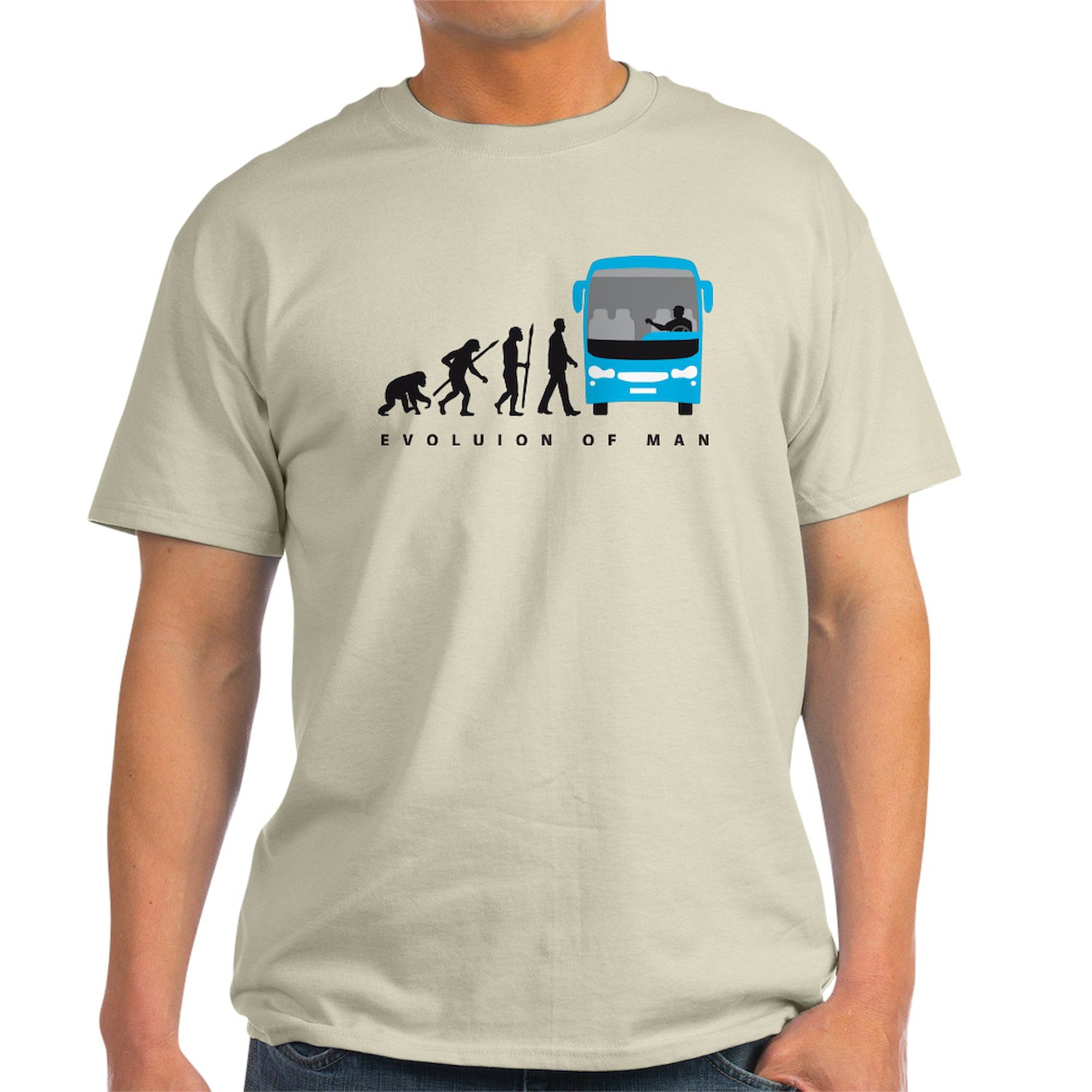 CafePress - Evolution Of Man Bus Driver T Shirt - Men's Classic Graphic ...