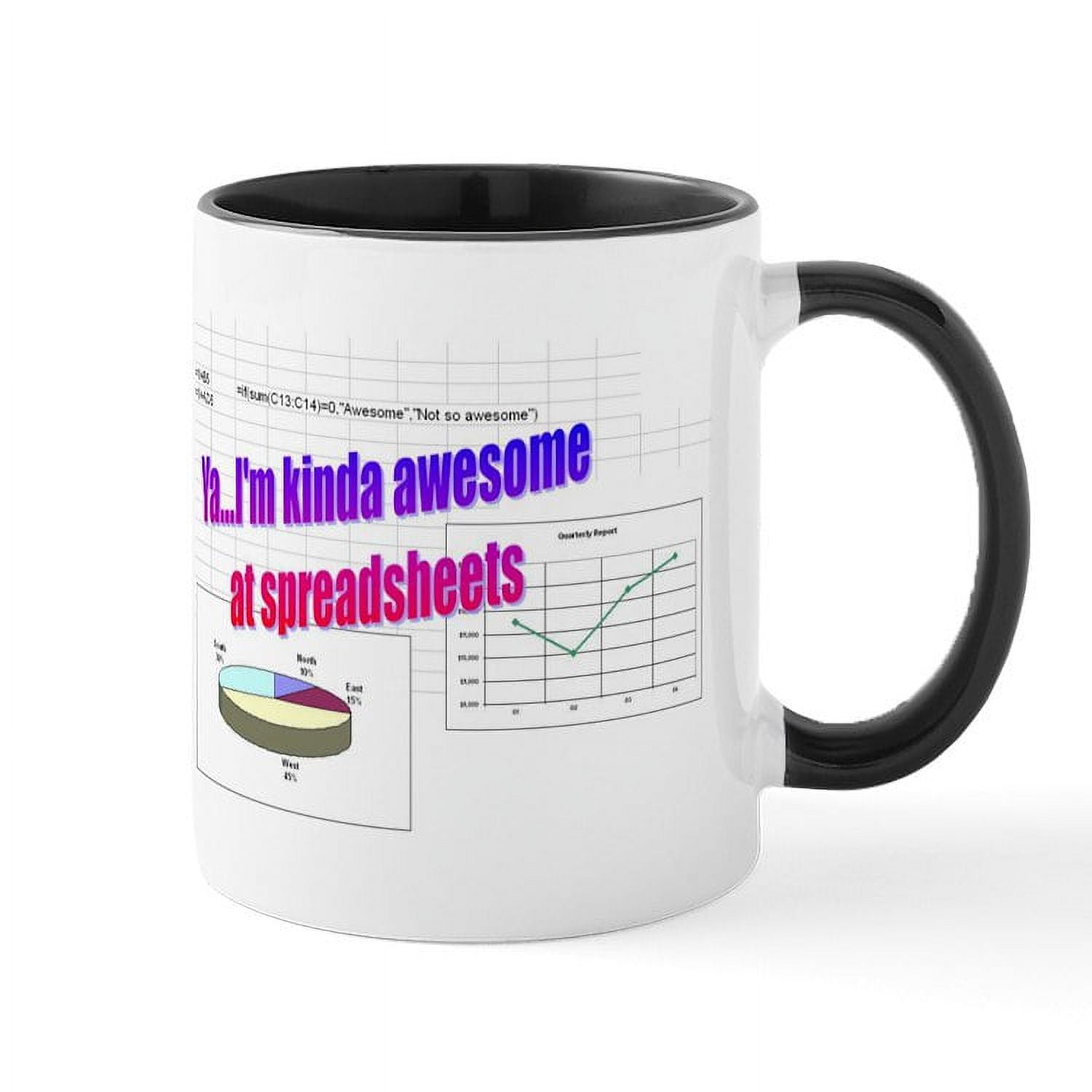 Cafepress Excel Geek Mug 11 Oz Ceramic Mug Novelty Coffee Tea Cup