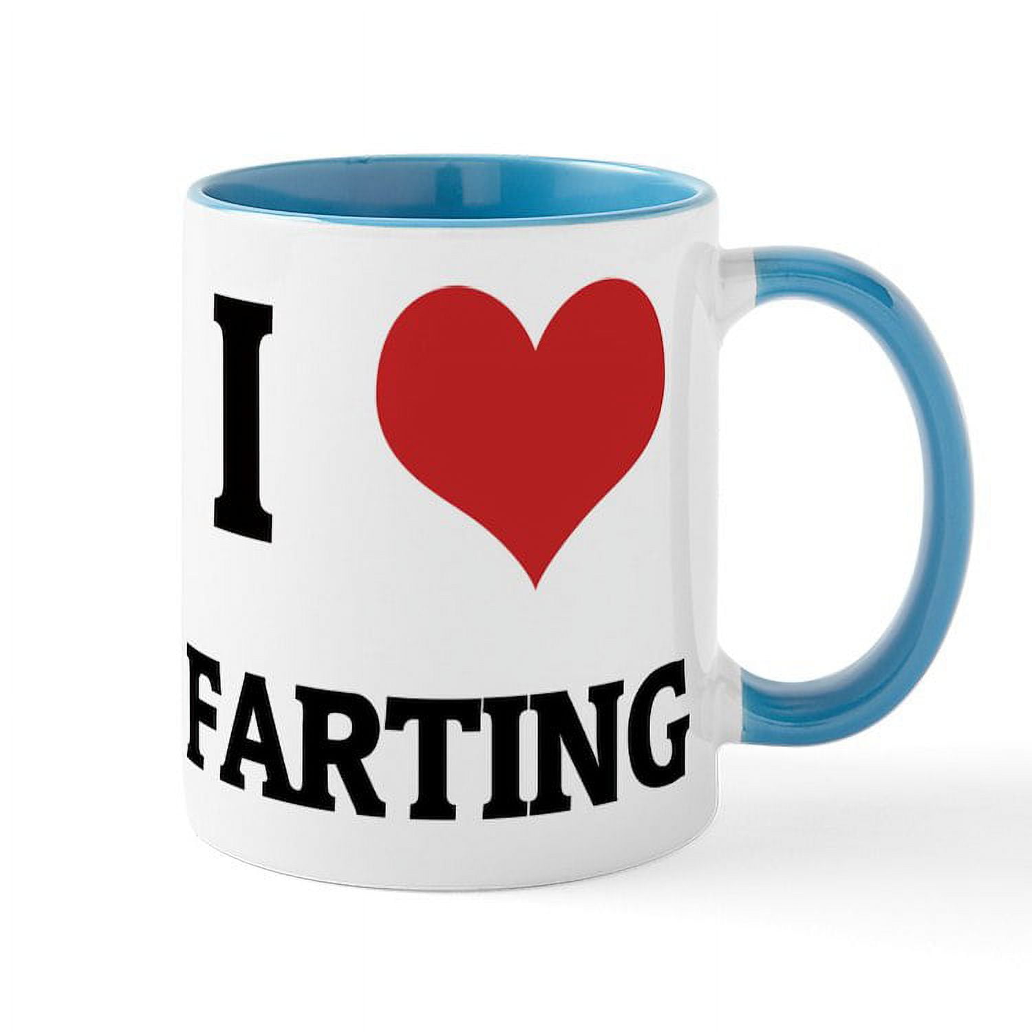 CafePress - FARTING Ceramic Mug - 11 oz Ceramic Mug - Novelty Coffee ...