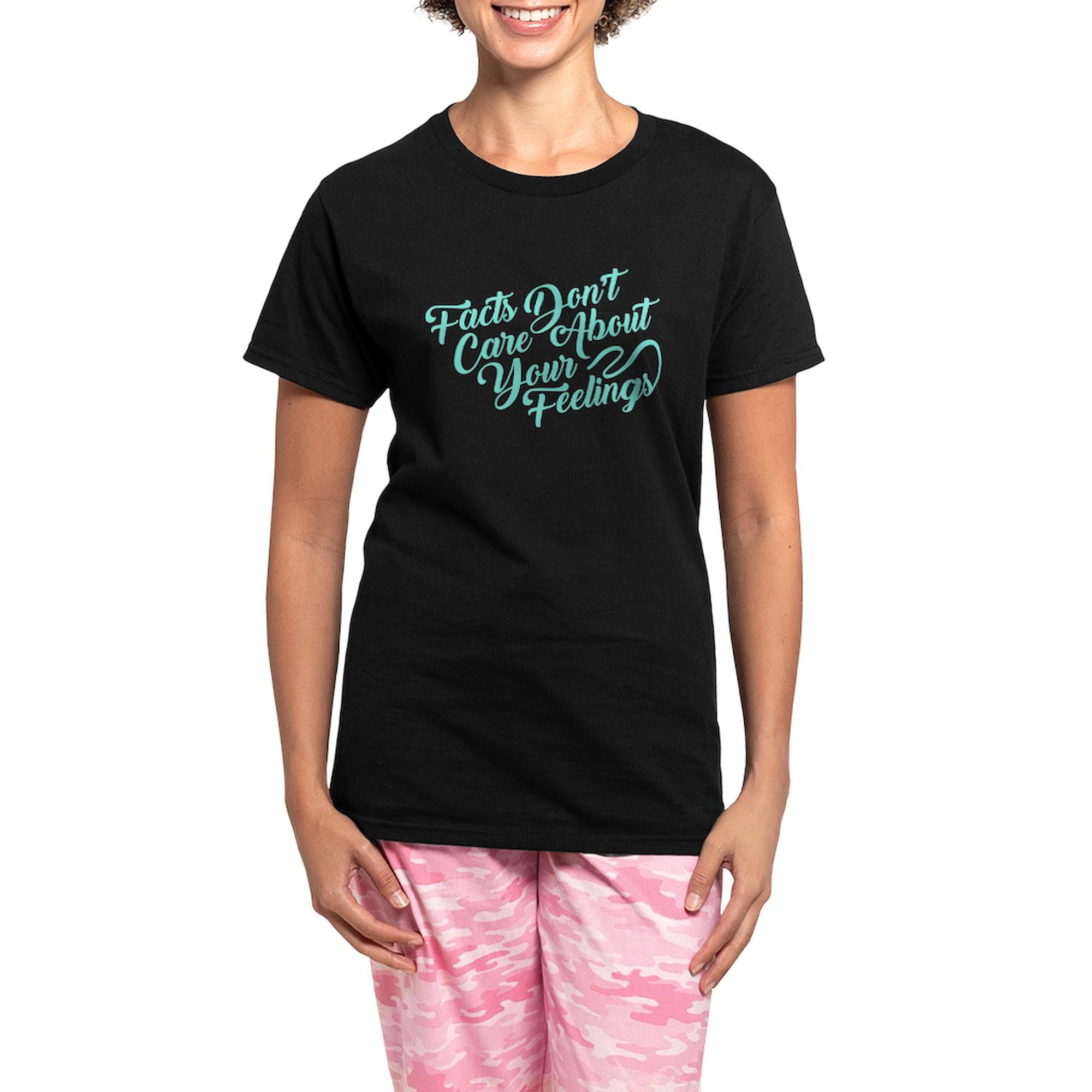 CafePress - Facts Dont Care Women's Dark Pajamas - Women's Short Sleeve ...