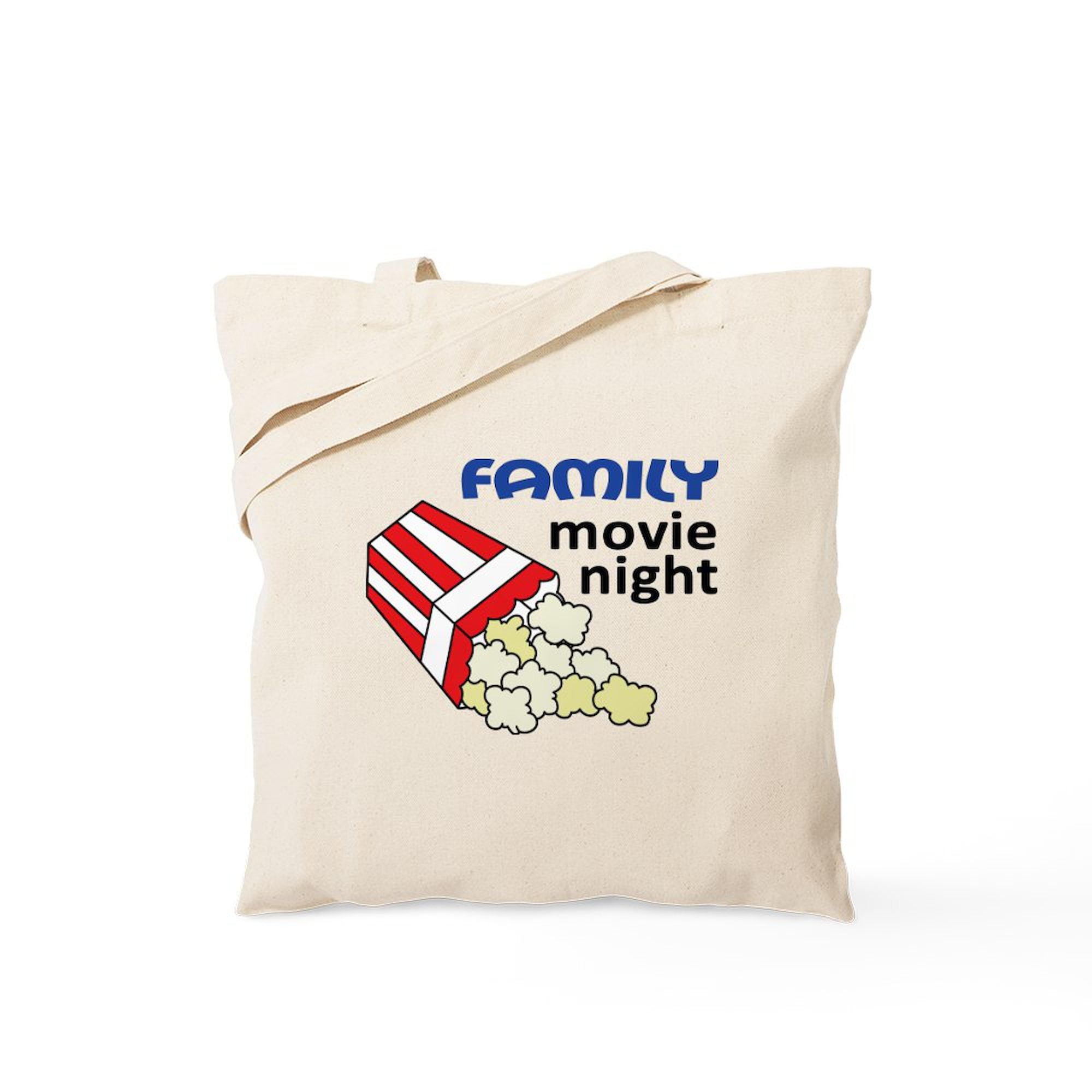 CafePress - Family Movie Night Tote Bag - Unisex Canvas Tote Bag, Beige ...
