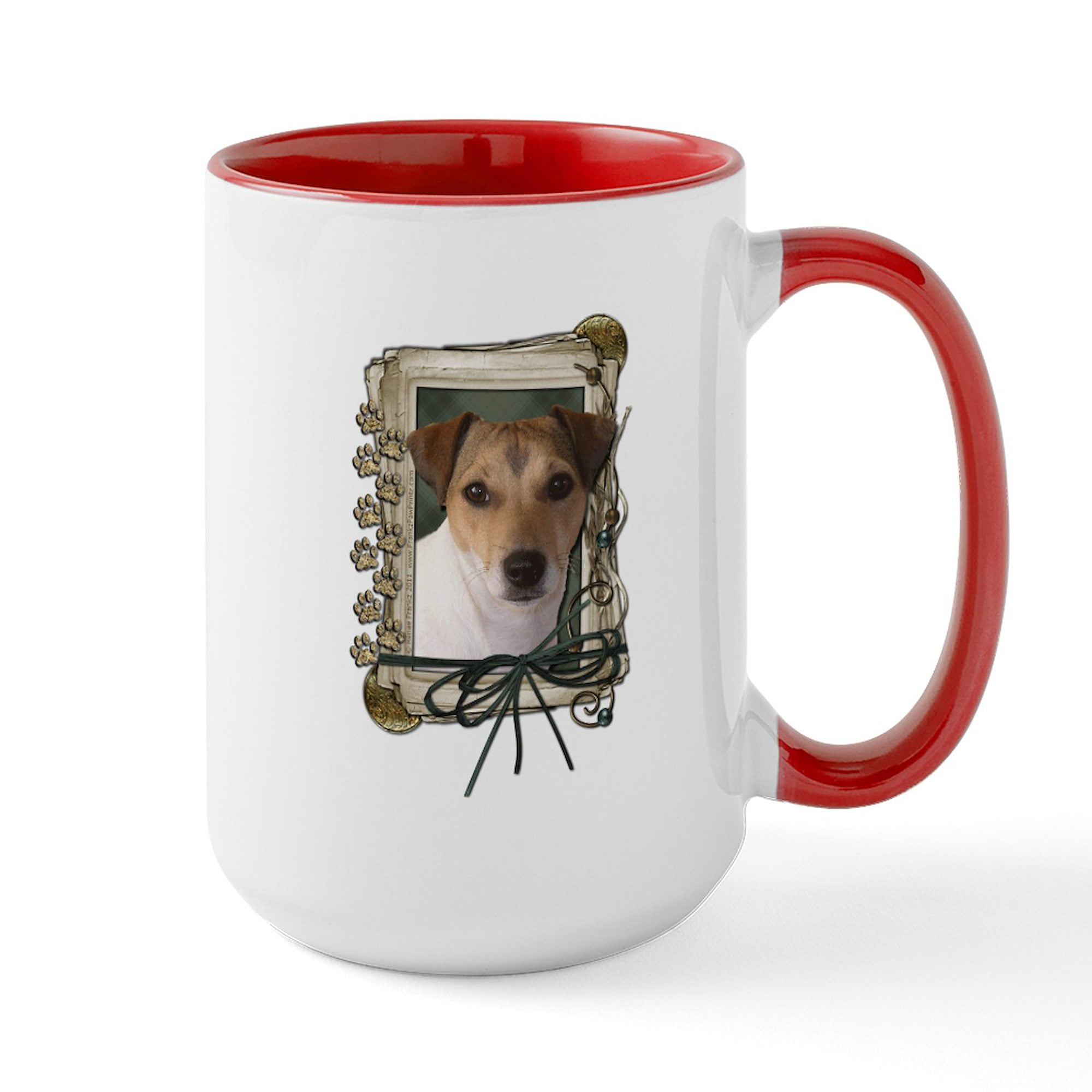 CafePress - Father's Day Stone Paws Large Mug - 15 oz Ceramic Large ...