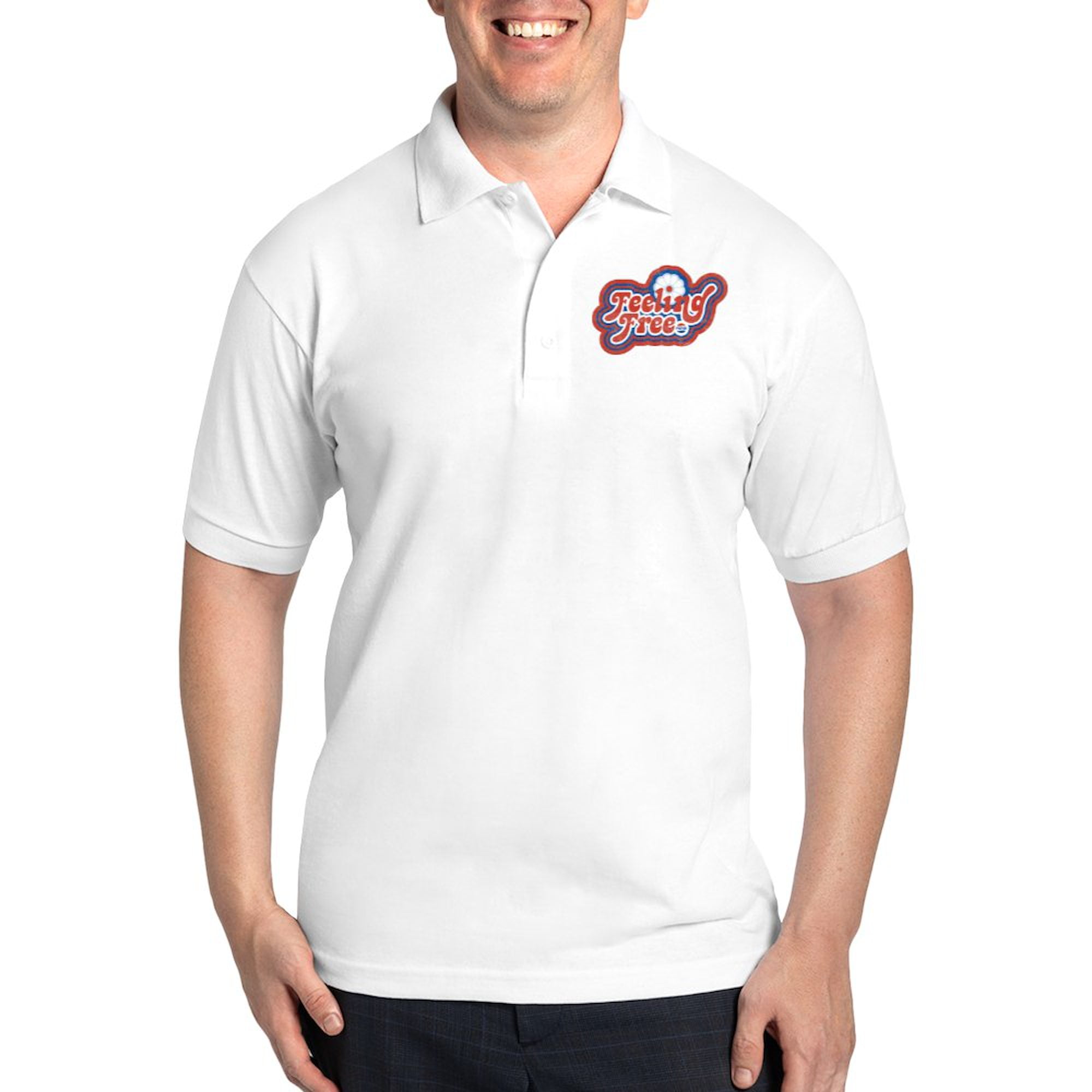 CafePress - Feeling Free Pepsi Polo Shirt - Golf Shirt, Pique Knit Golf ...