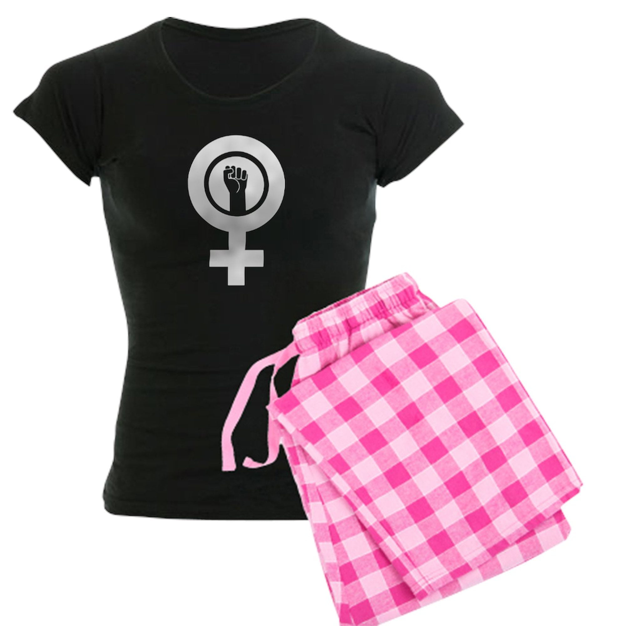 CafePress - Feminist Power - Women's Dark Pajamas - Walmart.com