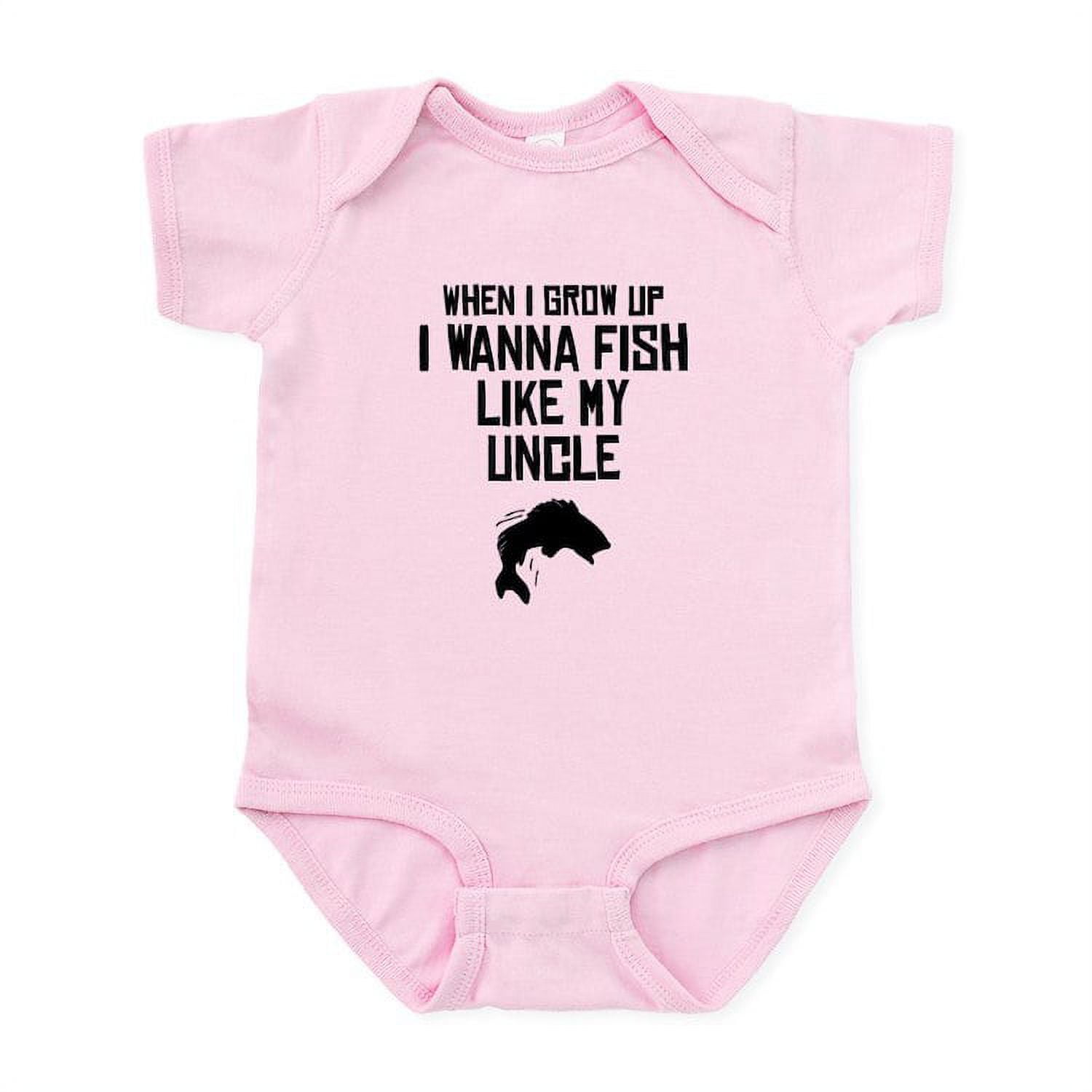 CafePress - Fish Like My Uncle Body Suit - Baby Light Bodysuit, Size ...