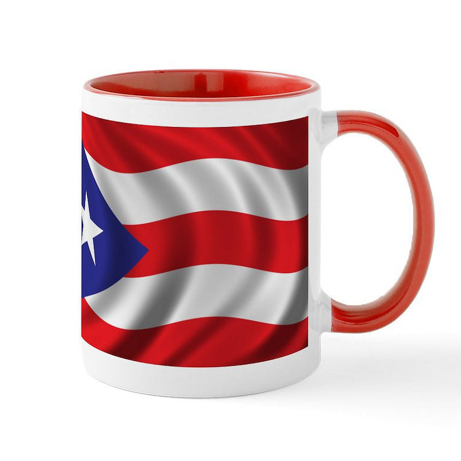 CafePress - Flag Of Puerto Rico Mug - 11 oz Ceramic Mug - Novelty ...