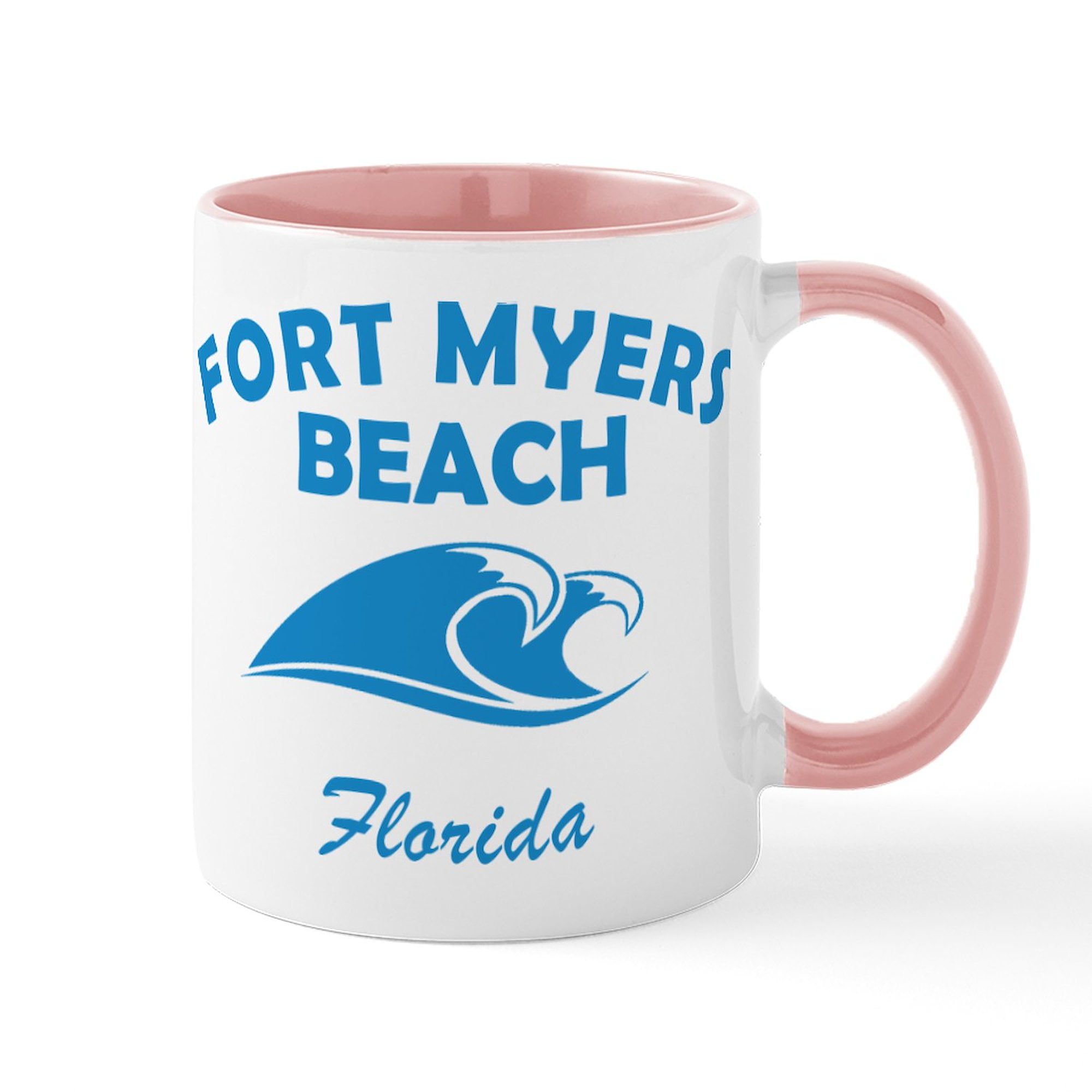 CafePress - Florida Fort Myers Beach Mugs - 11 oz Ceramic Mug - Novelty ...