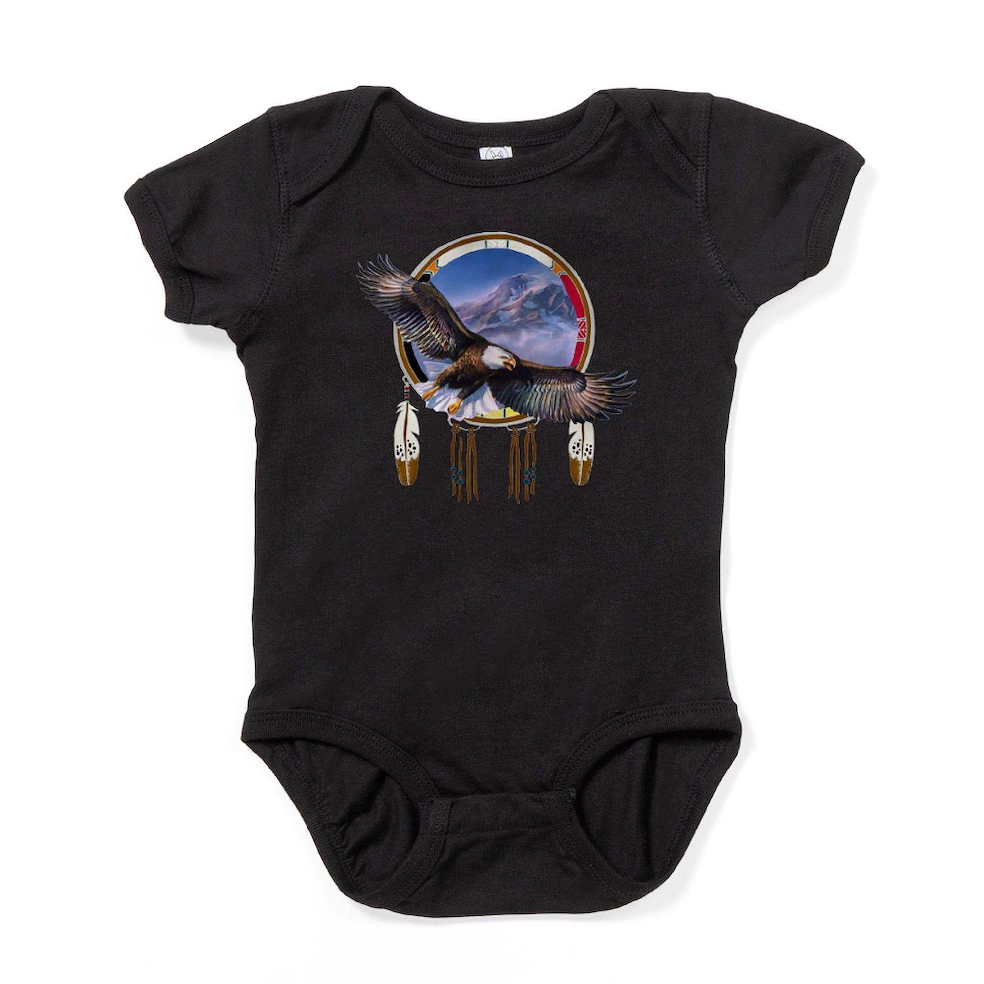 CafePress - Flying Eagle Shield - Cute Infant Bodysuit Baby Romper ...